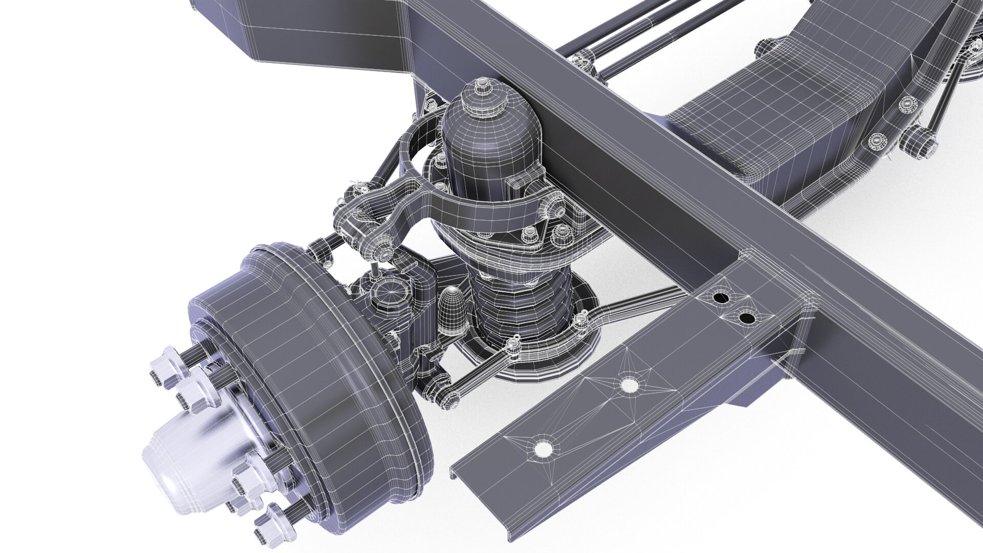 Drive rear axle 3D model - TurboSquid 1582503