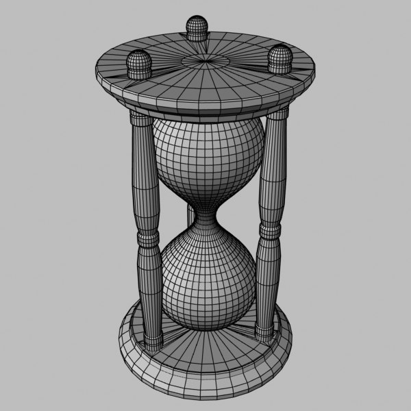 sand clock 3d model