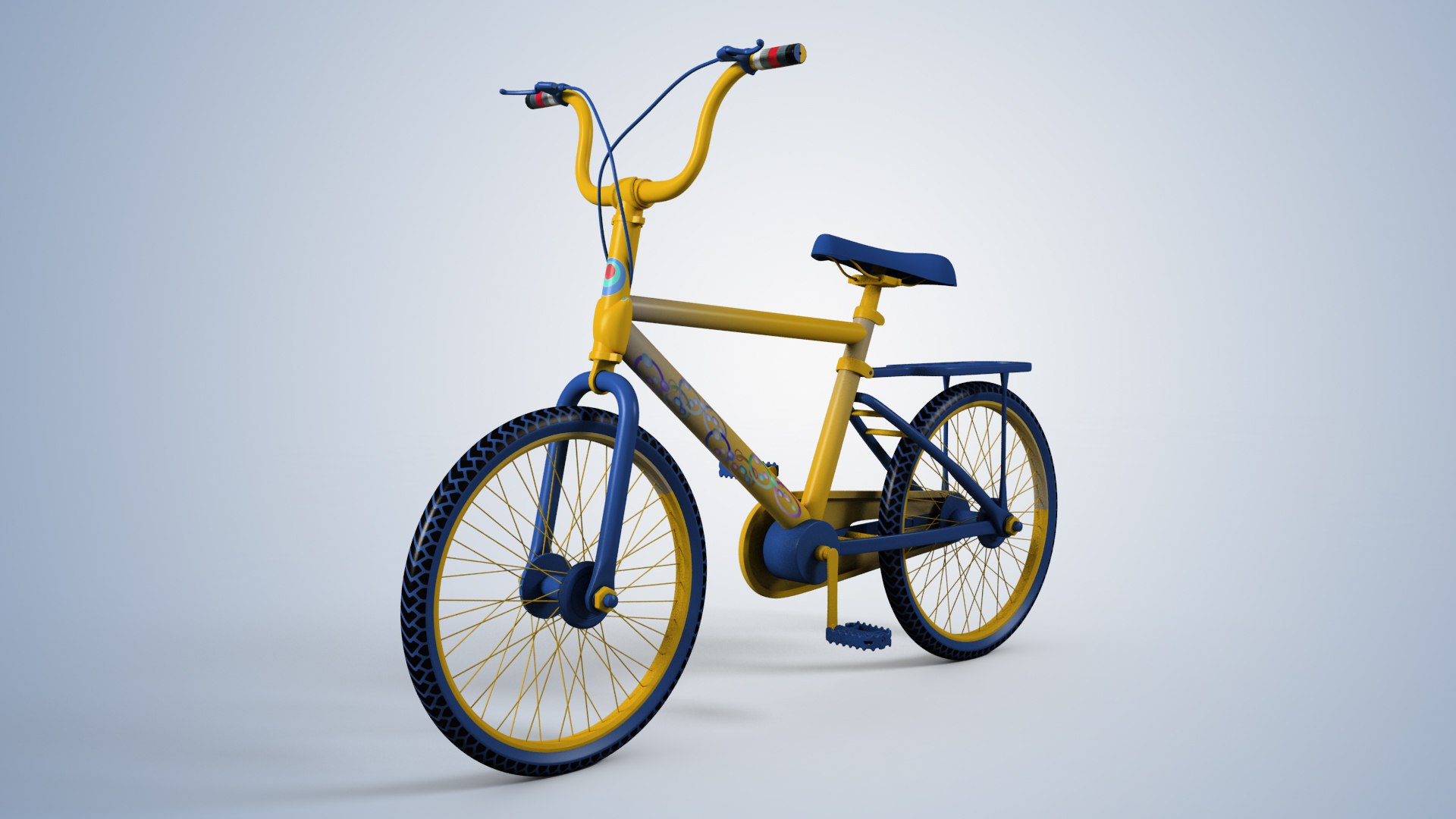 Cartoon Bicycle 3D - TurboSquid 1467806