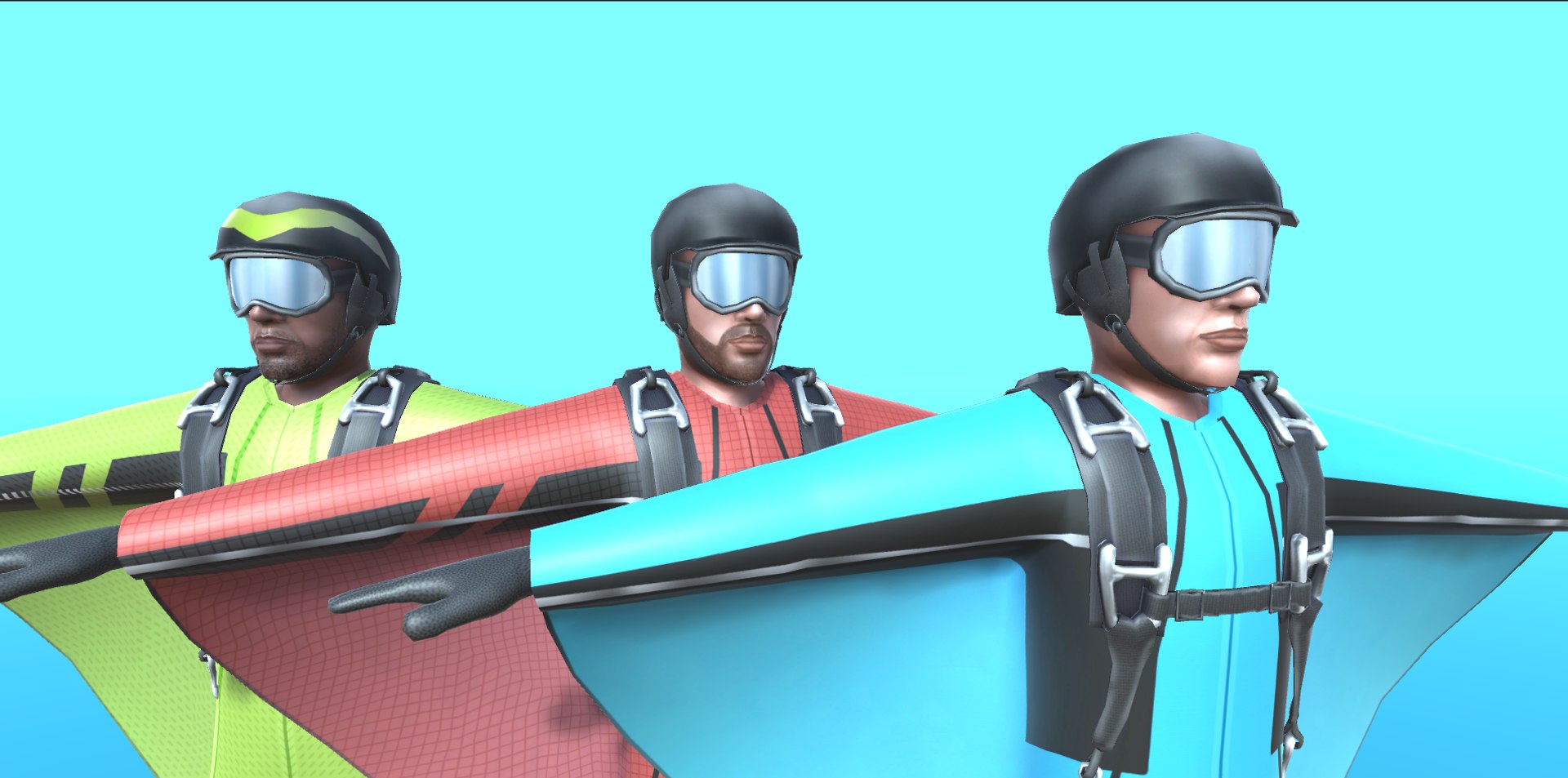 Wing Suit Animations 3D - TurboSquid 1931953