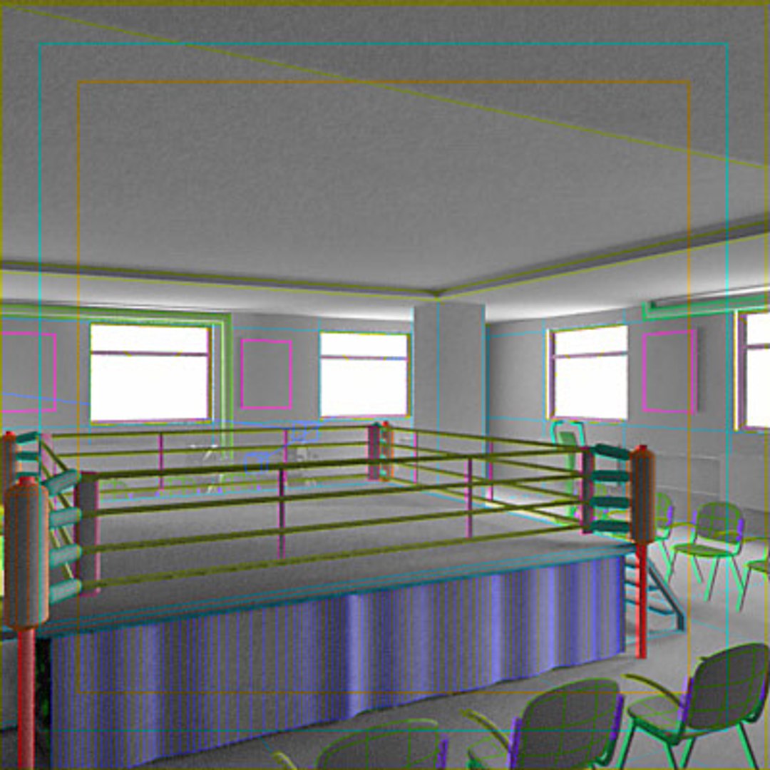Boxing Gym 3d Model