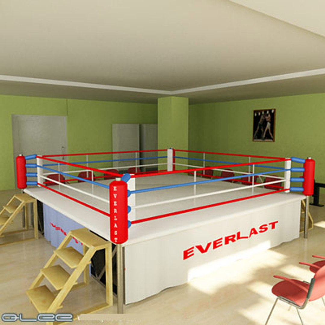 boxing gym 3d model