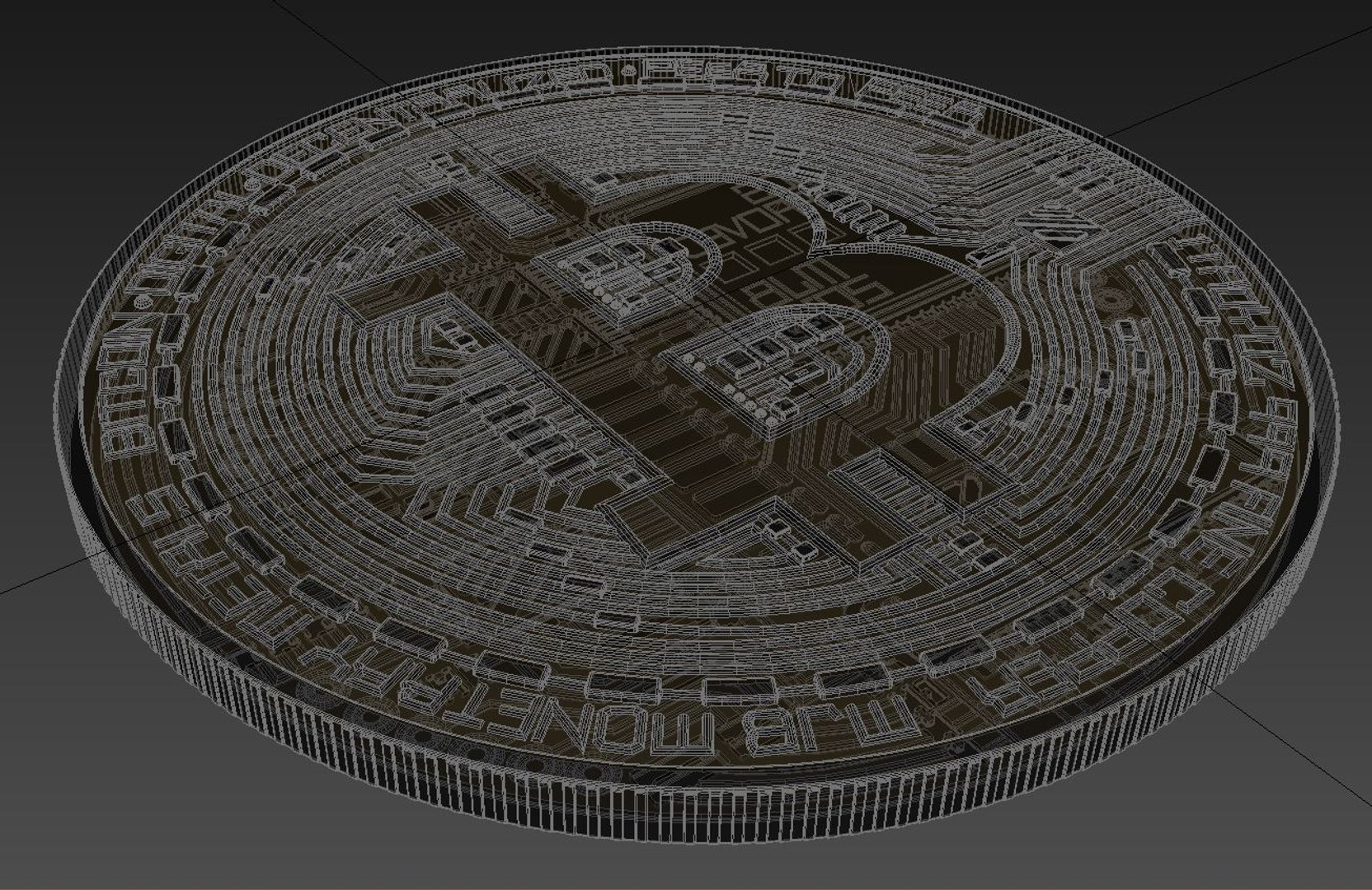 Bitcoin coin 3D model - TurboSquid 1257419
