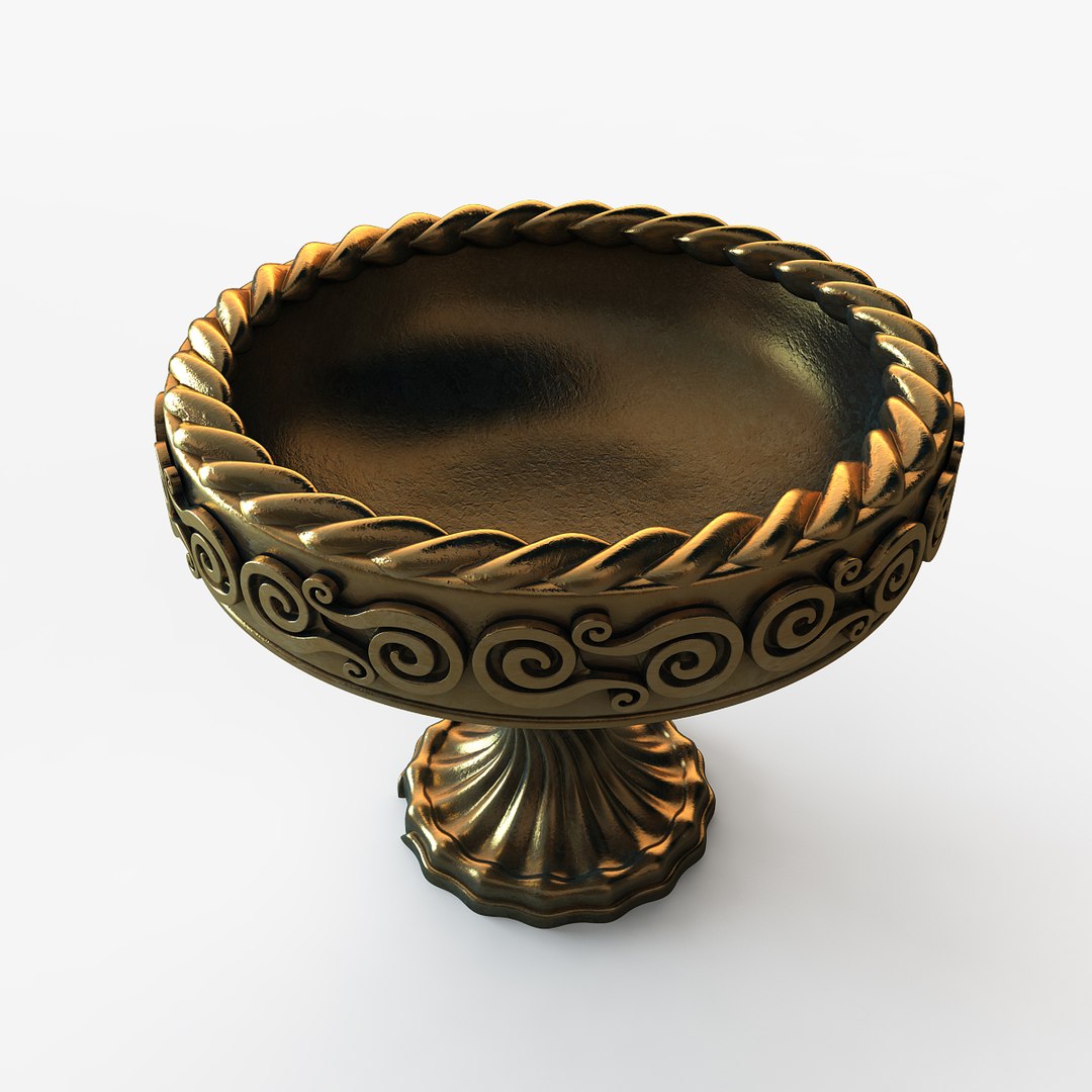 3d Model Bowls Aztec