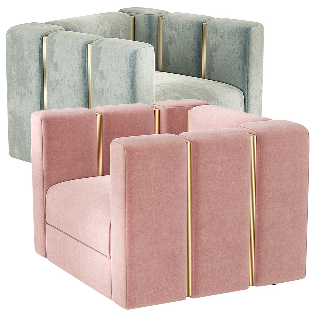 Rugiano Italia Club ArmchairCorona 3D - TurboSquid 1800217