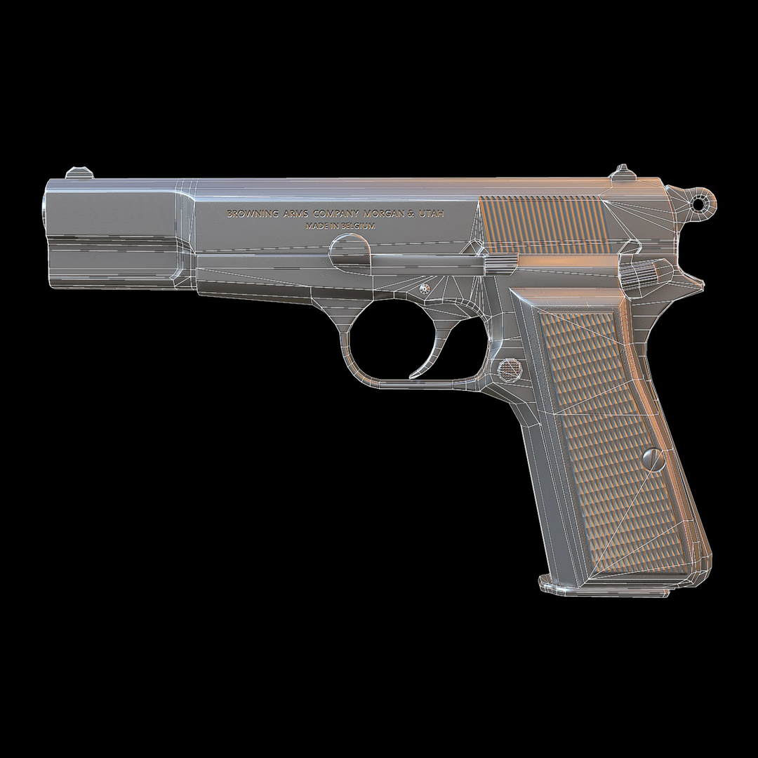 3d Model Browning Pistol