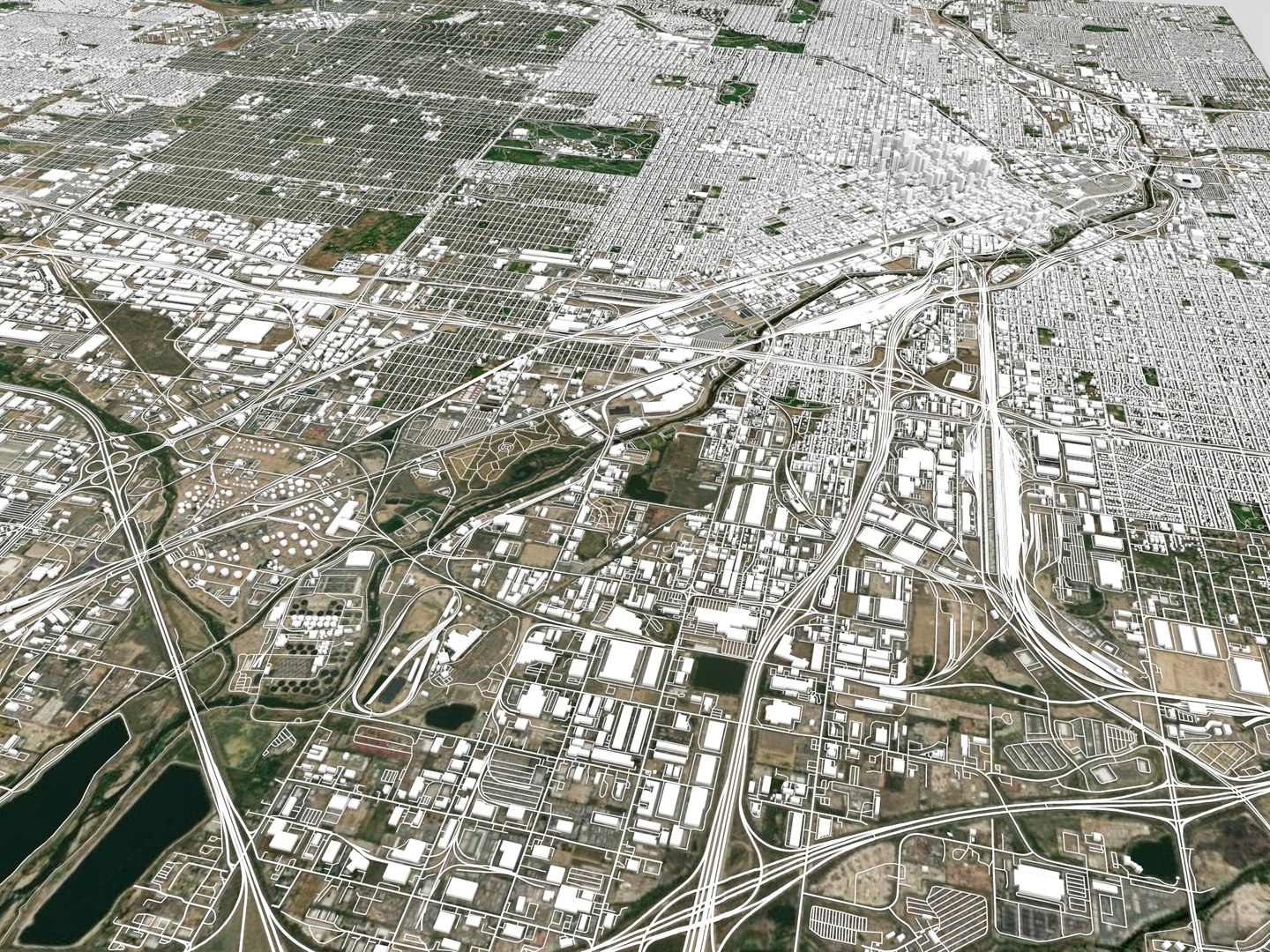 3D Cityscape Denver USA - TurboSquid 2024775