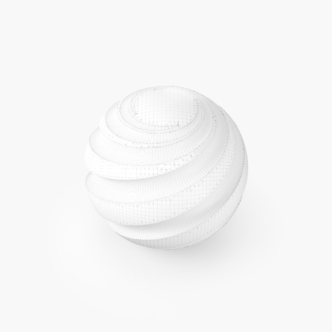 Sphere Spiral 3d Model