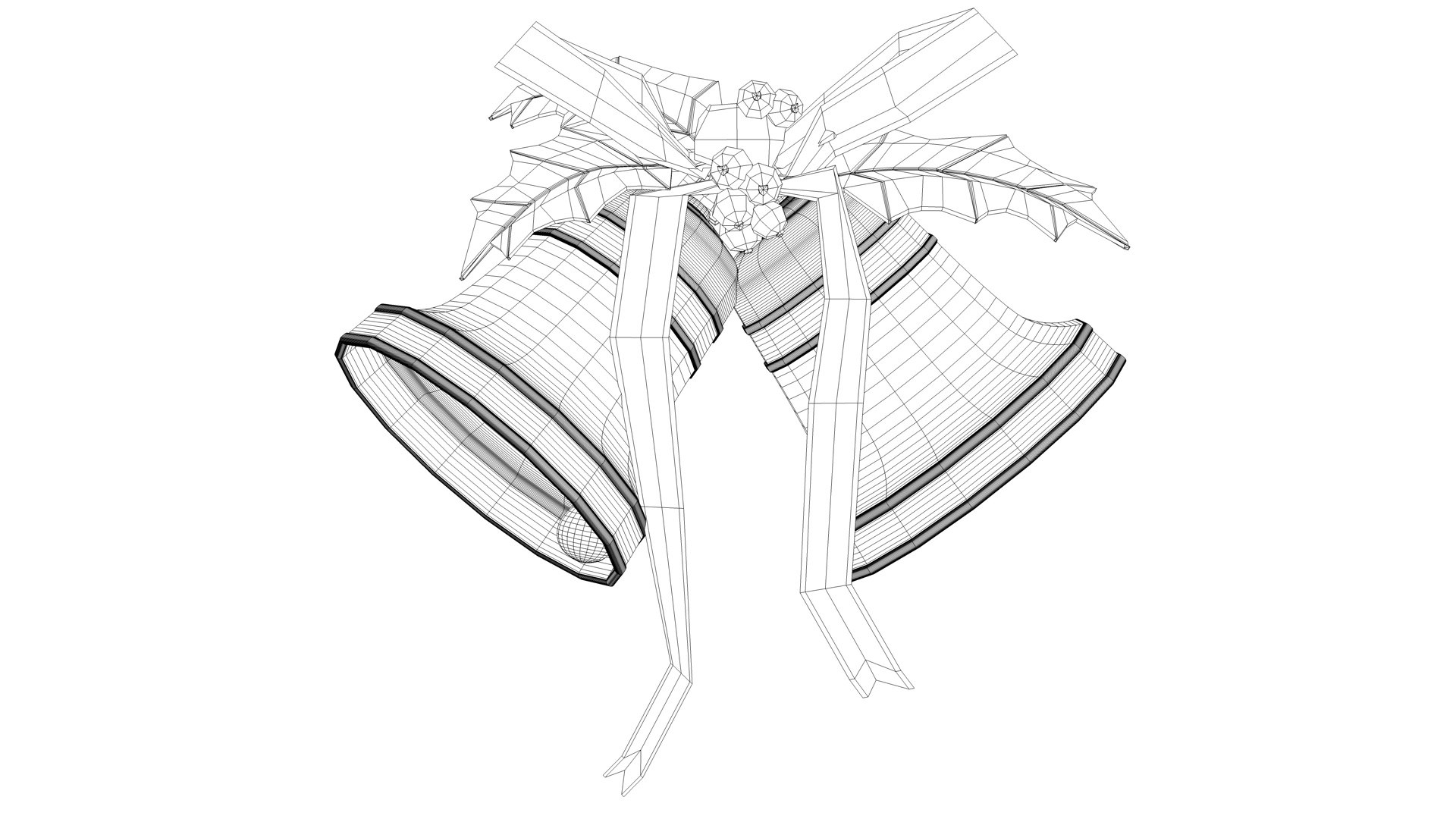 Christmas Bells 3d Model