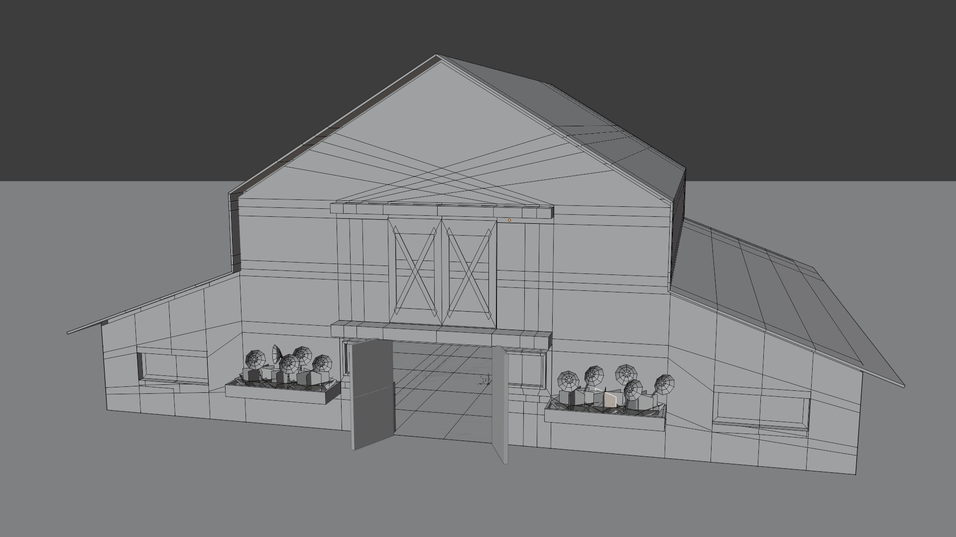 Large Horse Barn Model - TurboSquid 2573846