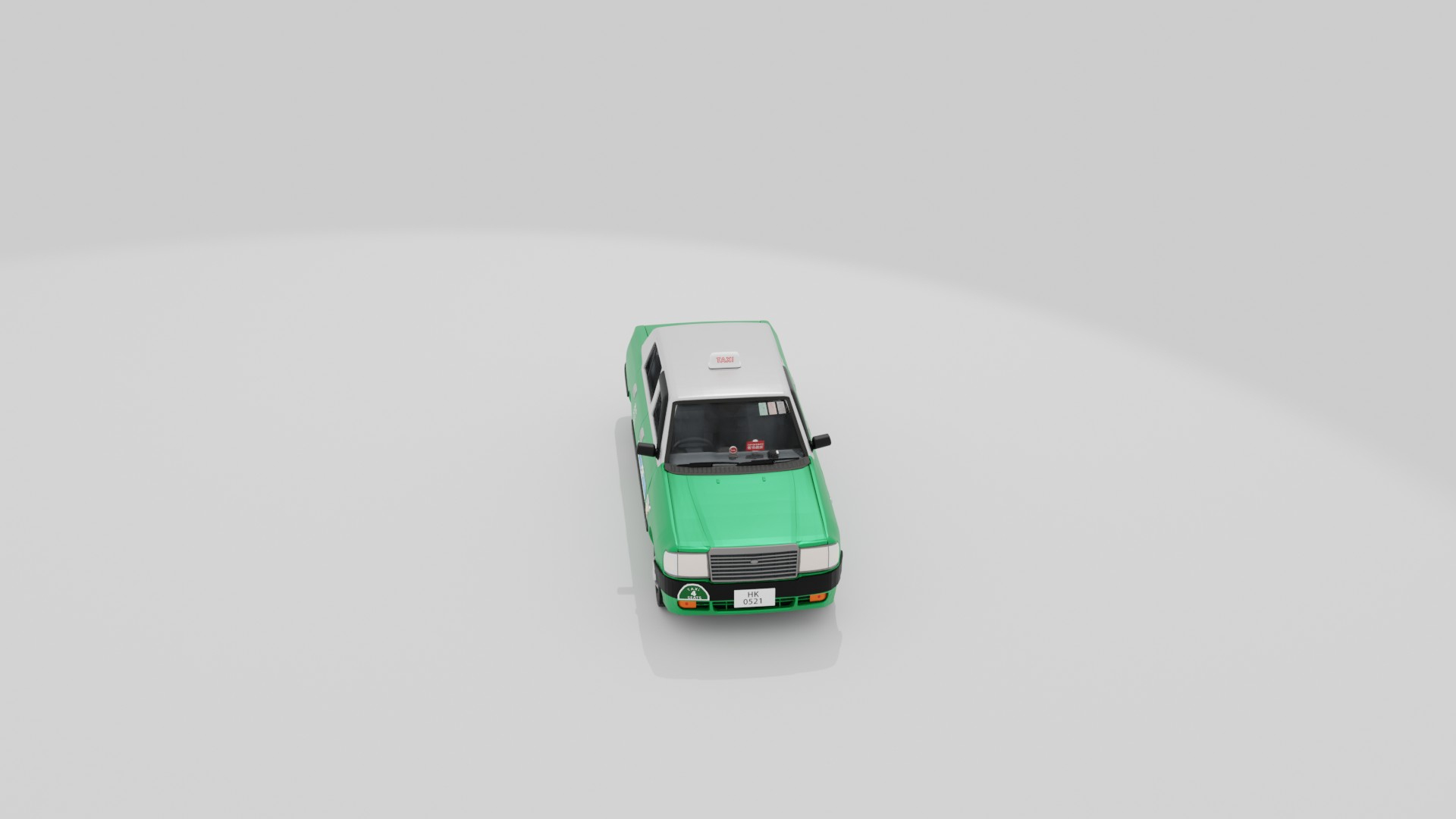 Hong Kong Green Taxi 3D Model - TurboSquid 1950485