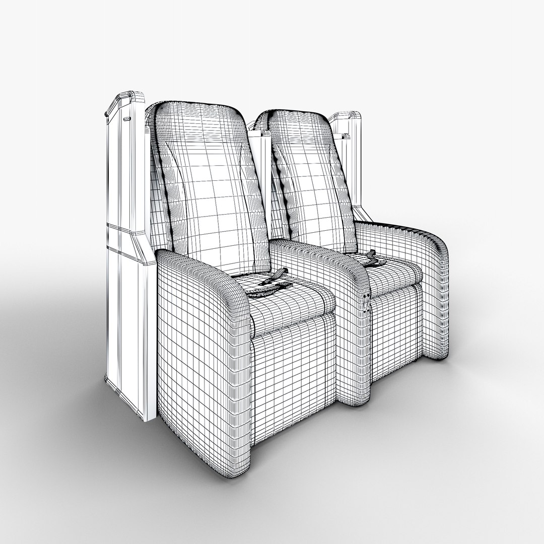 3D Business Class Passenger Seat - TurboSquid 2164827
