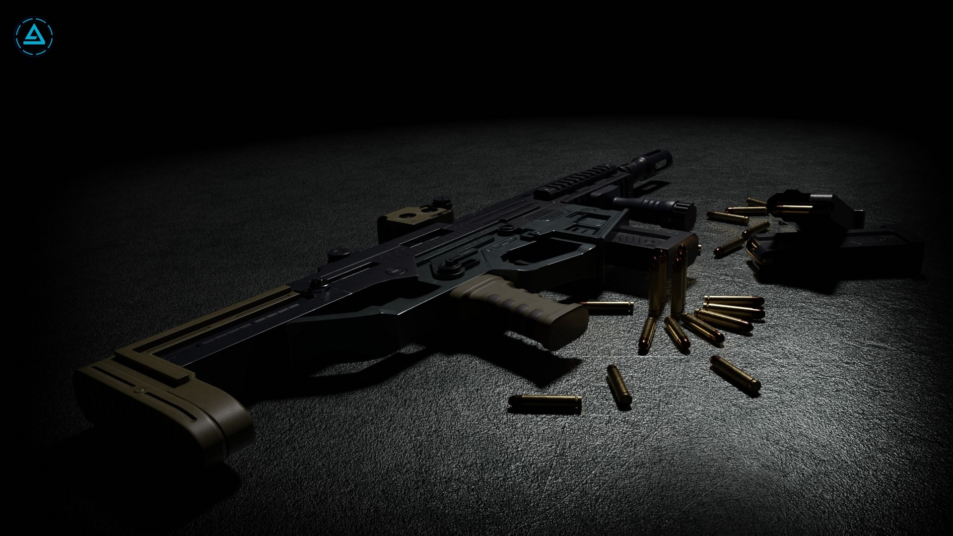 Proctor CP3 SMG Low-poly 3D - TurboSquid 1930154