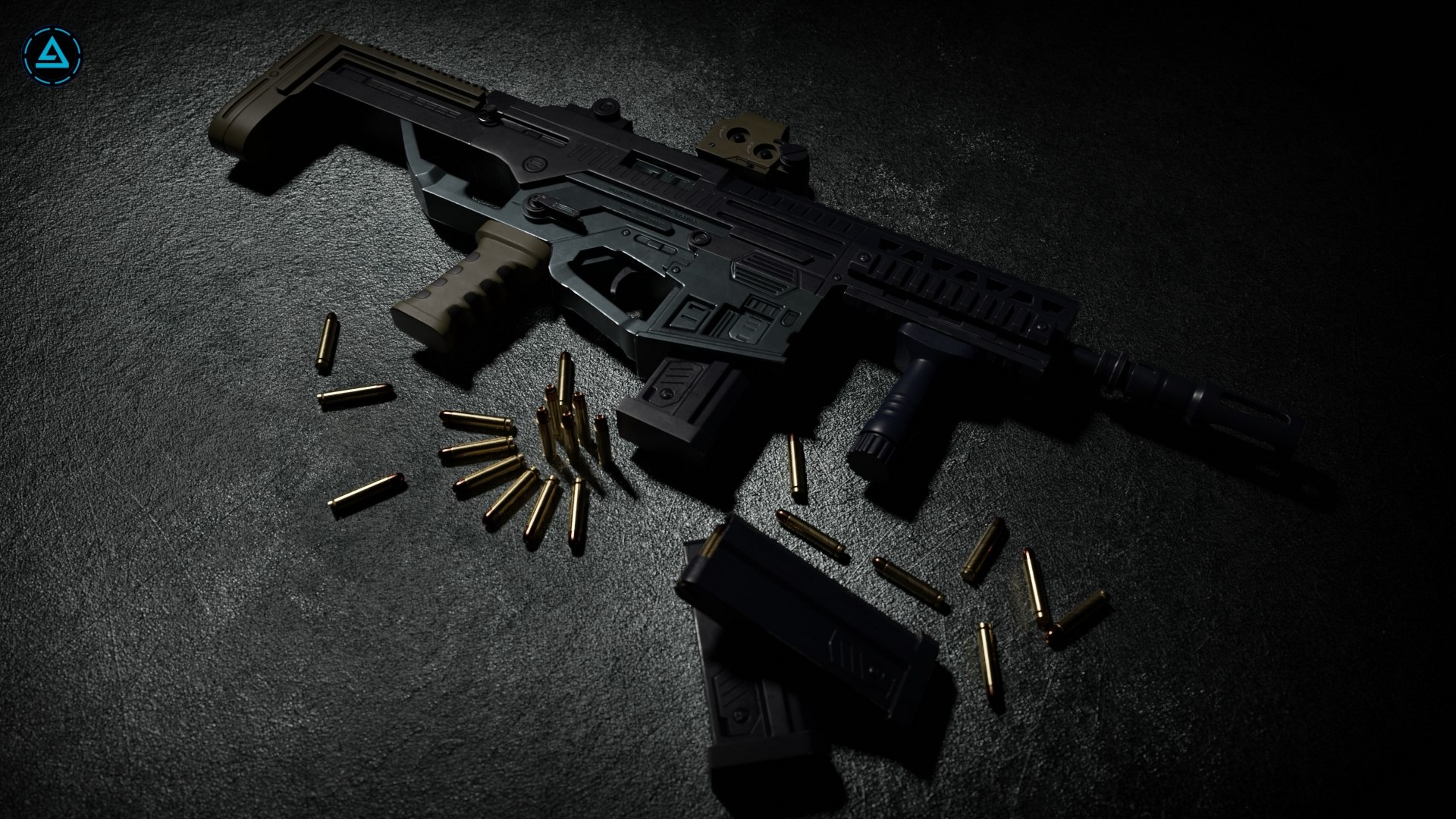 Proctor CP3 SMG Low-poly 3D - TurboSquid 1930154