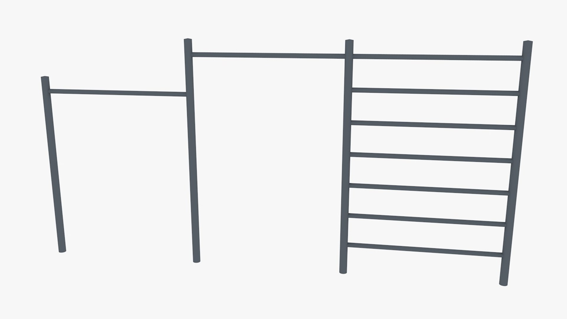 Free Horizontal Bar 3d Model