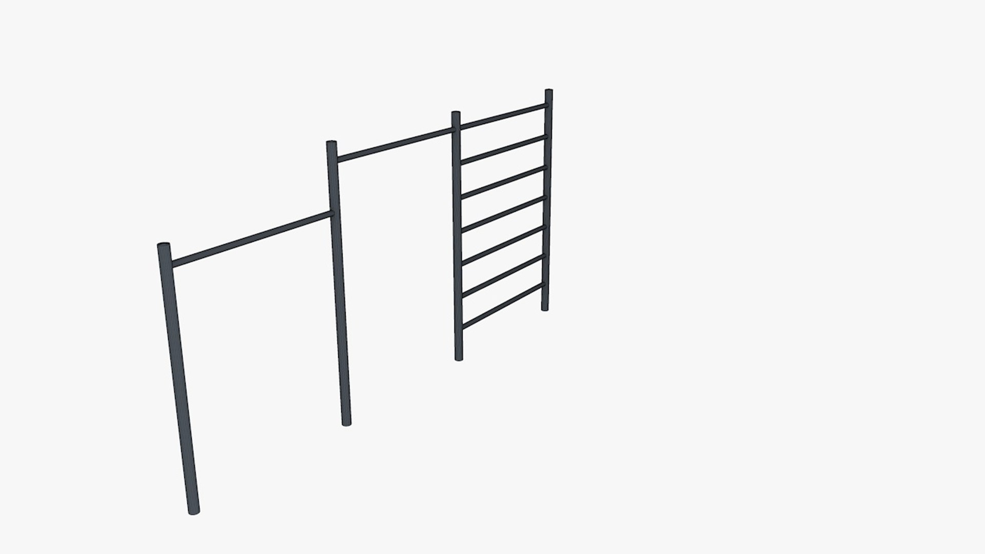 Free Horizontal Bar 3d Model