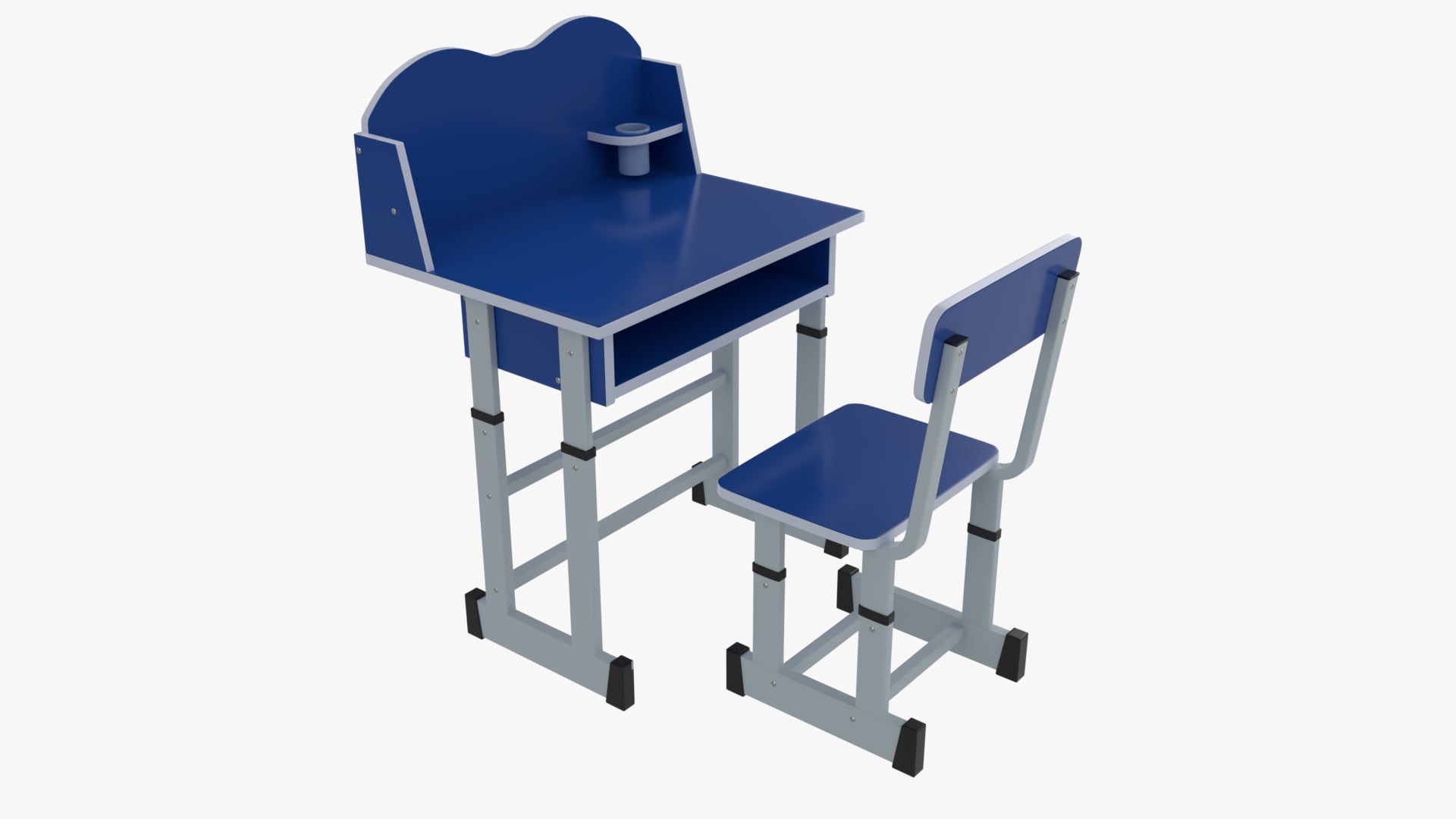 3D School Study Table And Chair - TurboSquid 1978653