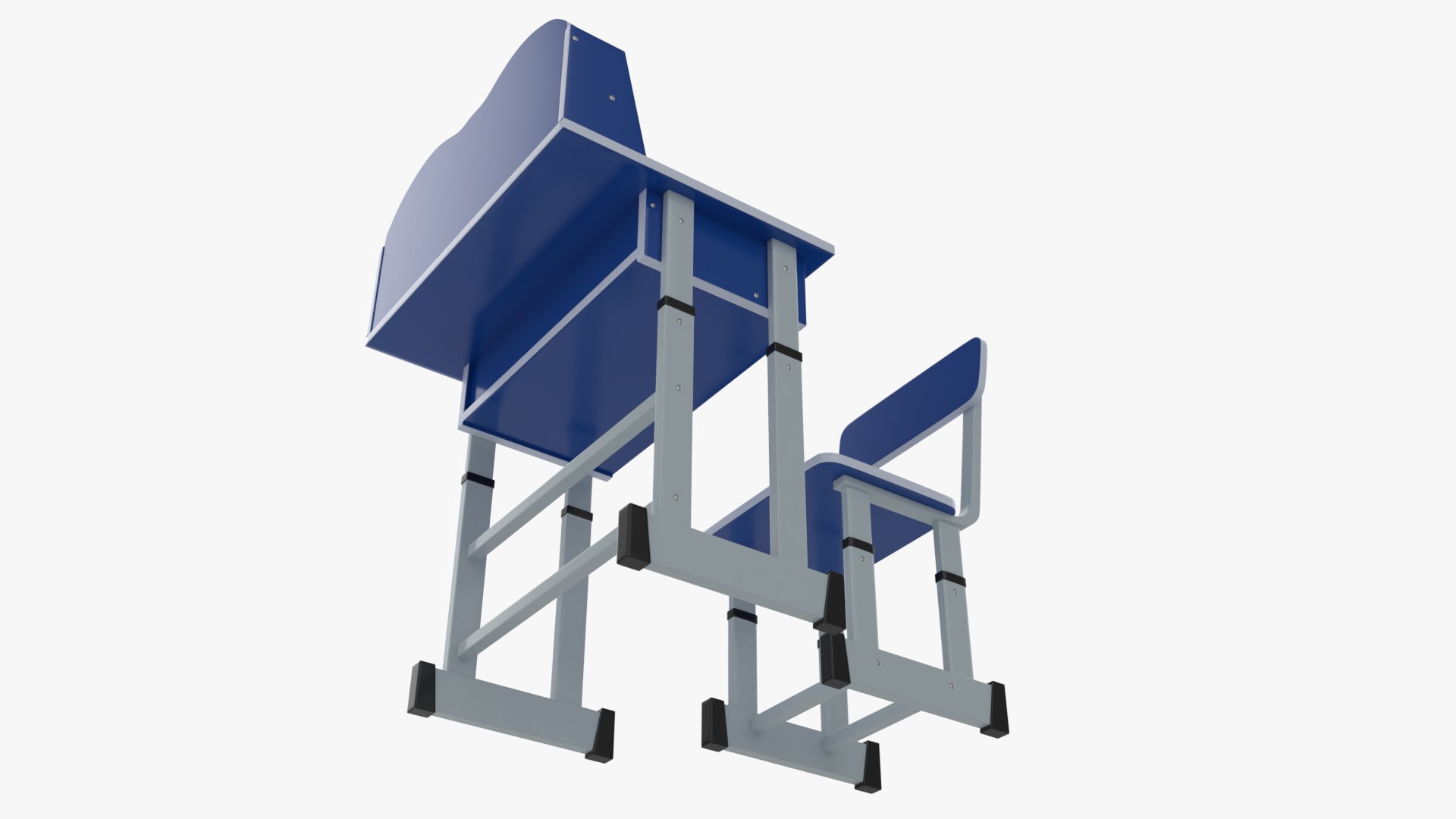 3D School Study Table and Chair - TurboSquid 1978653