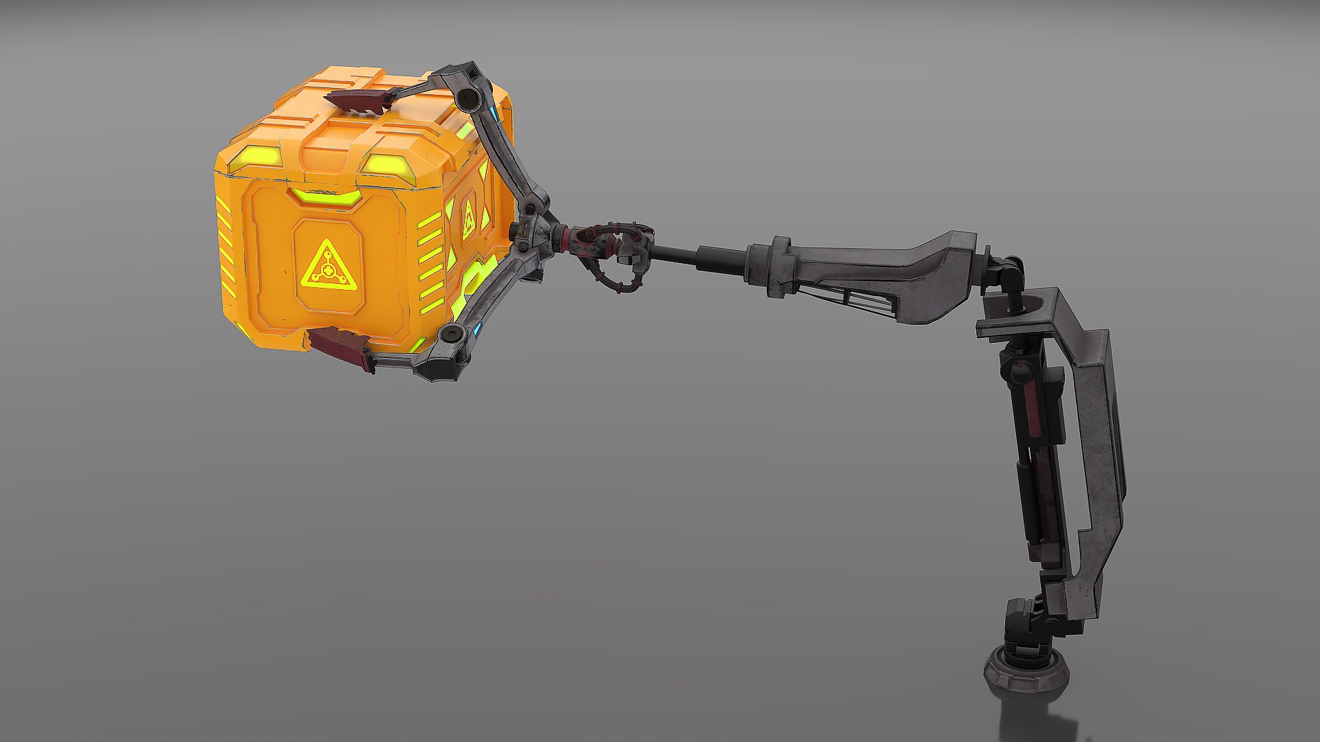 Futuristic Robotic Arm With Cargo 3D Model - TurboSquid 2347100