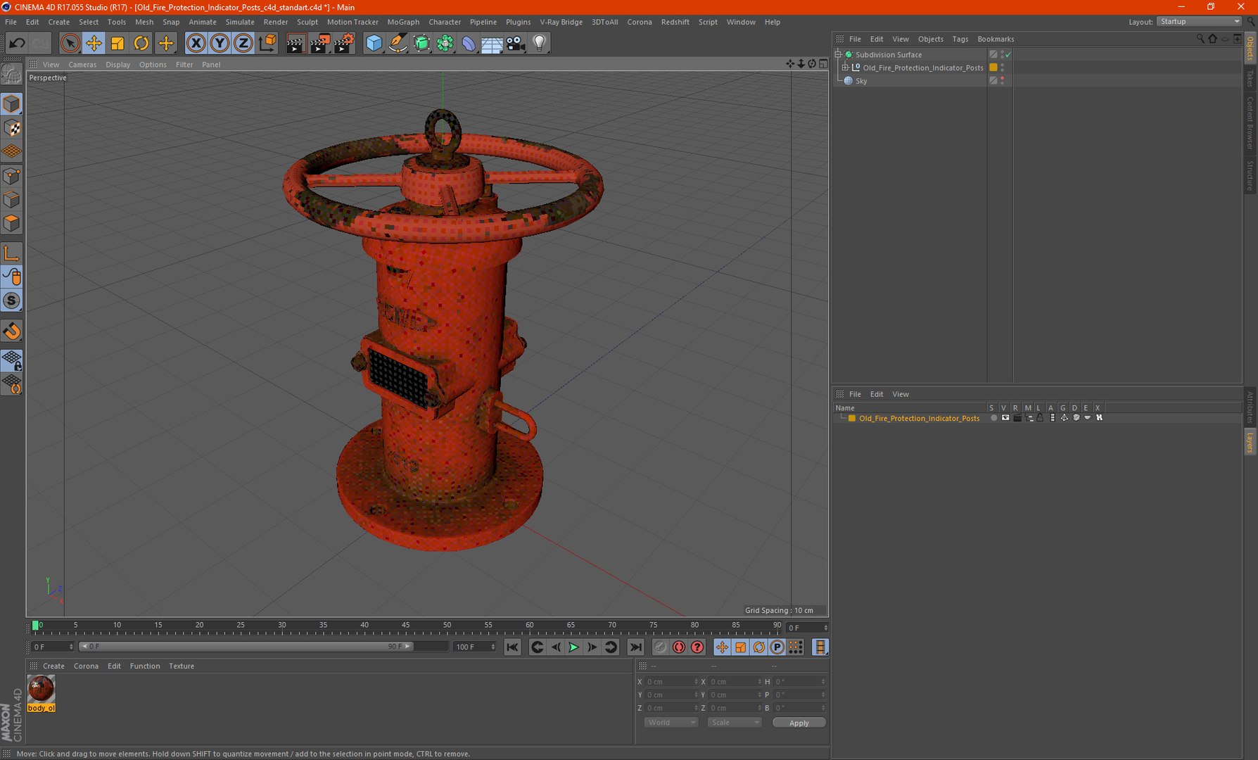 Old Fire Protection Indicator Posts 3D Model - TurboSquid 1988280