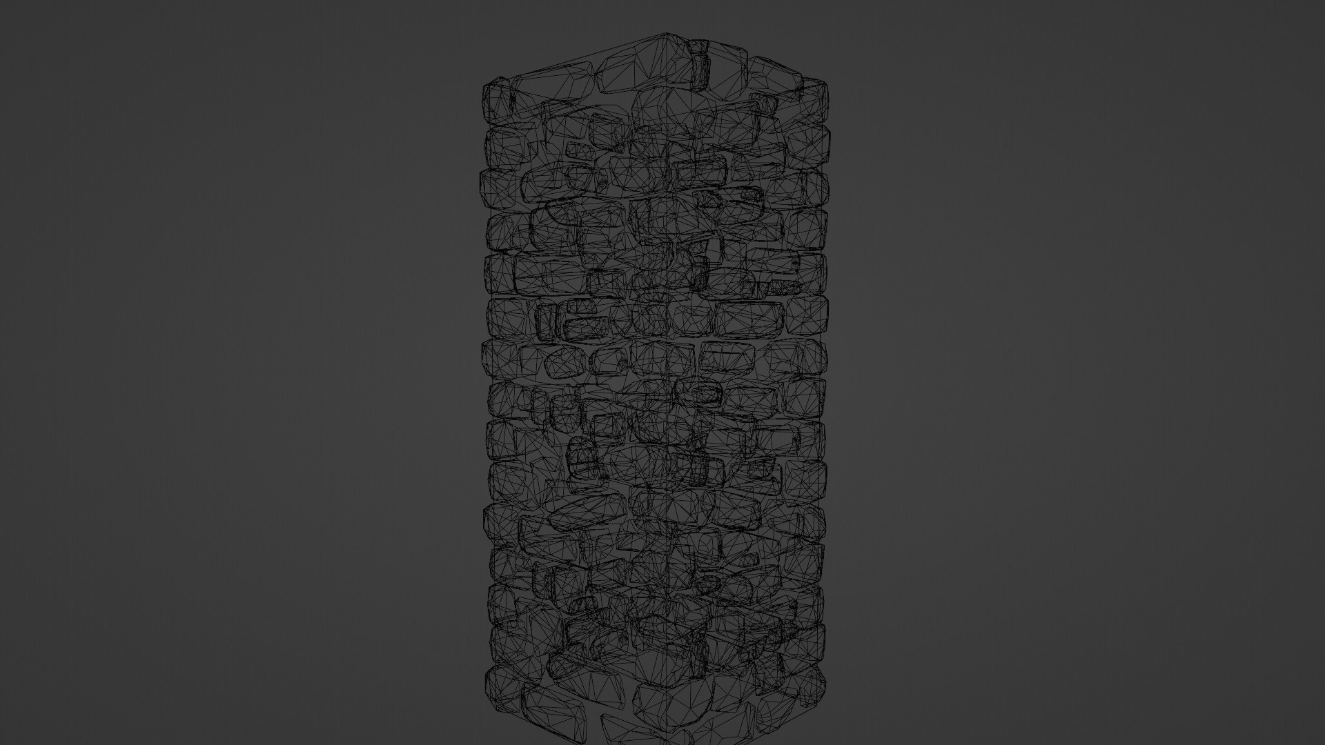 Low poly stone wall 3D - TurboSquid 2124350