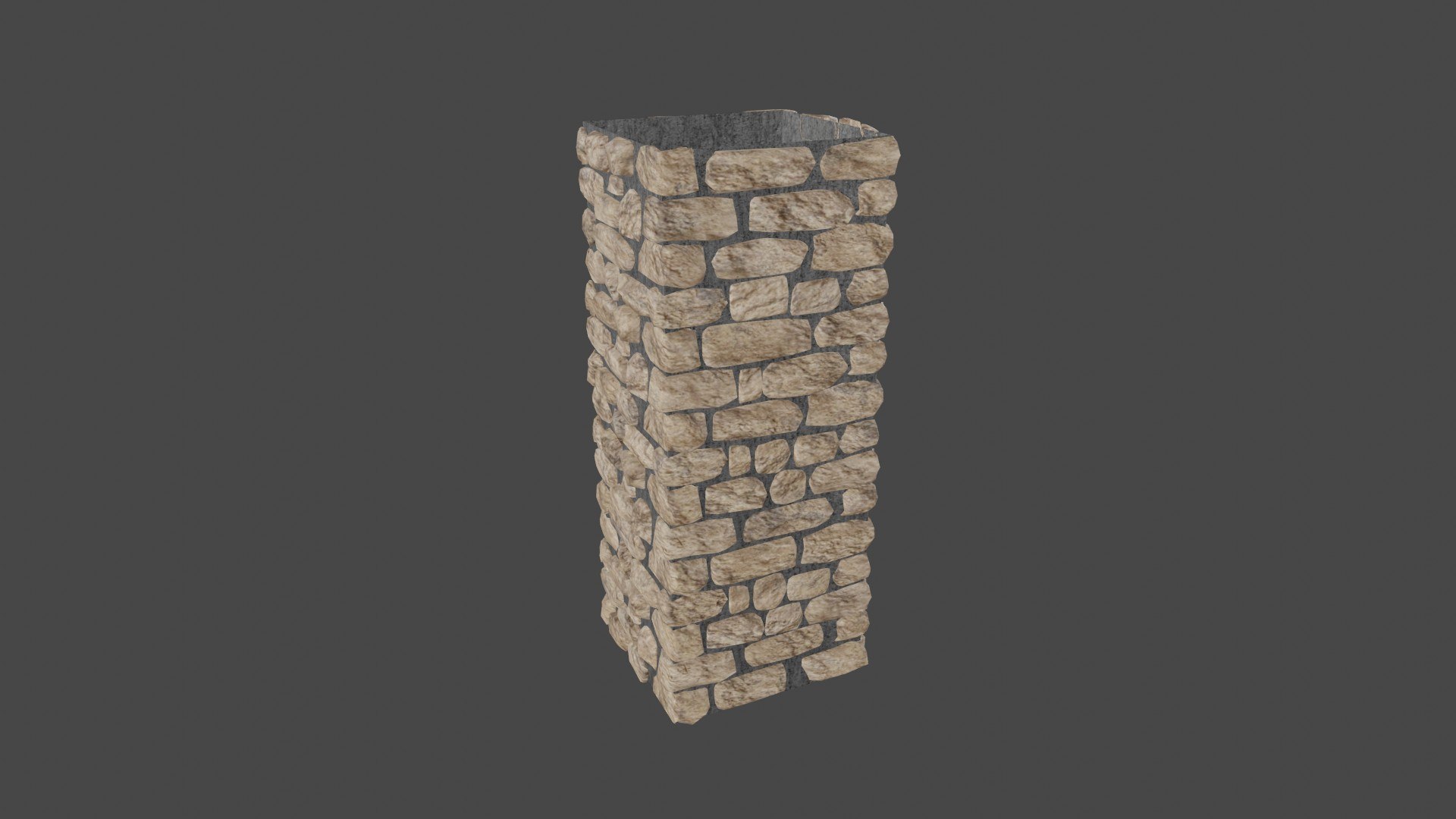 Low Poly Stone Wall 3D - TurboSquid 2124350