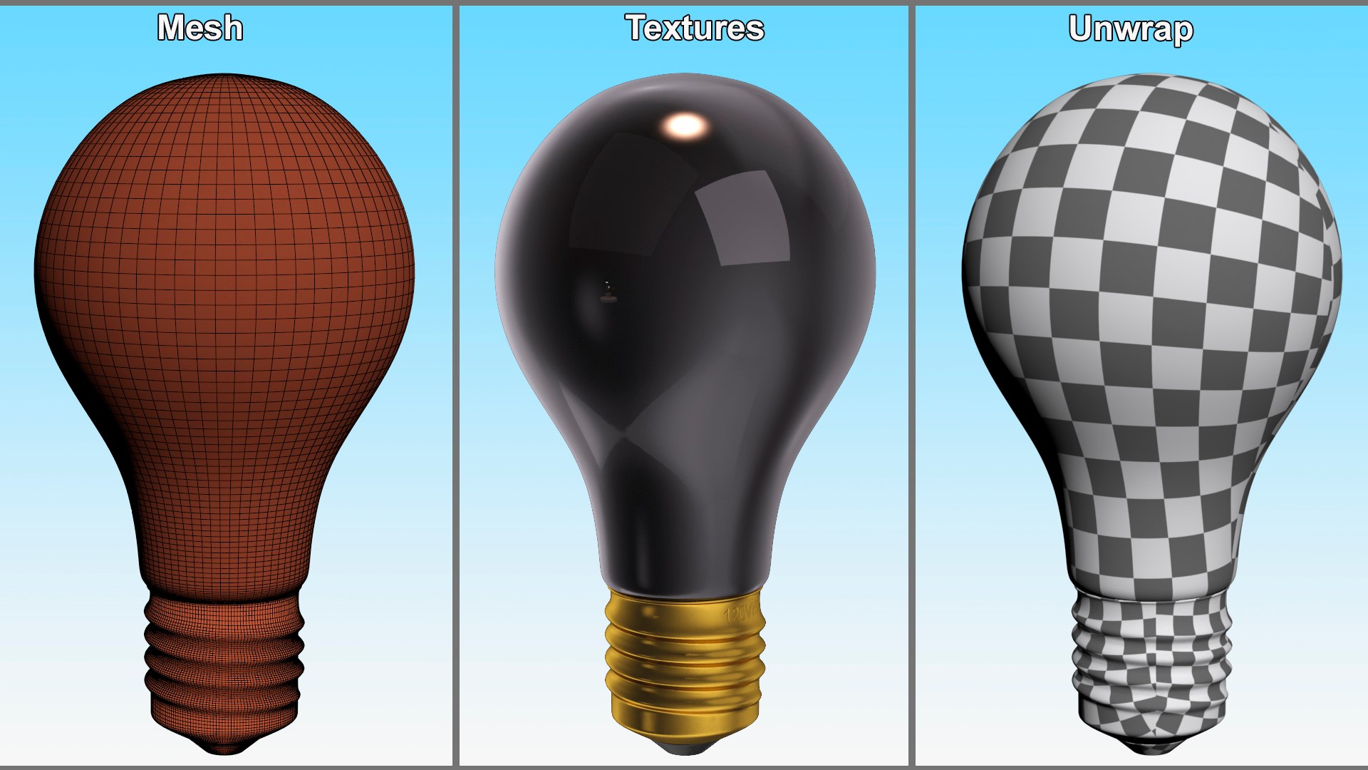 Incandescent Blacklight Light Bulb Model - TurboSquid 2235903