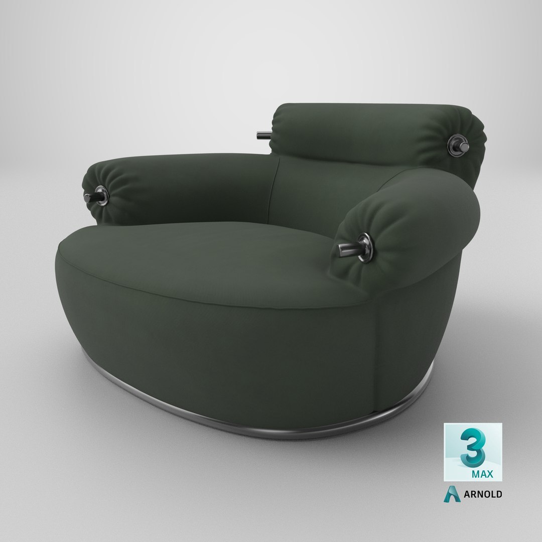 Azucena Toro Single Sofa 3D Model - TurboSquid 1939546