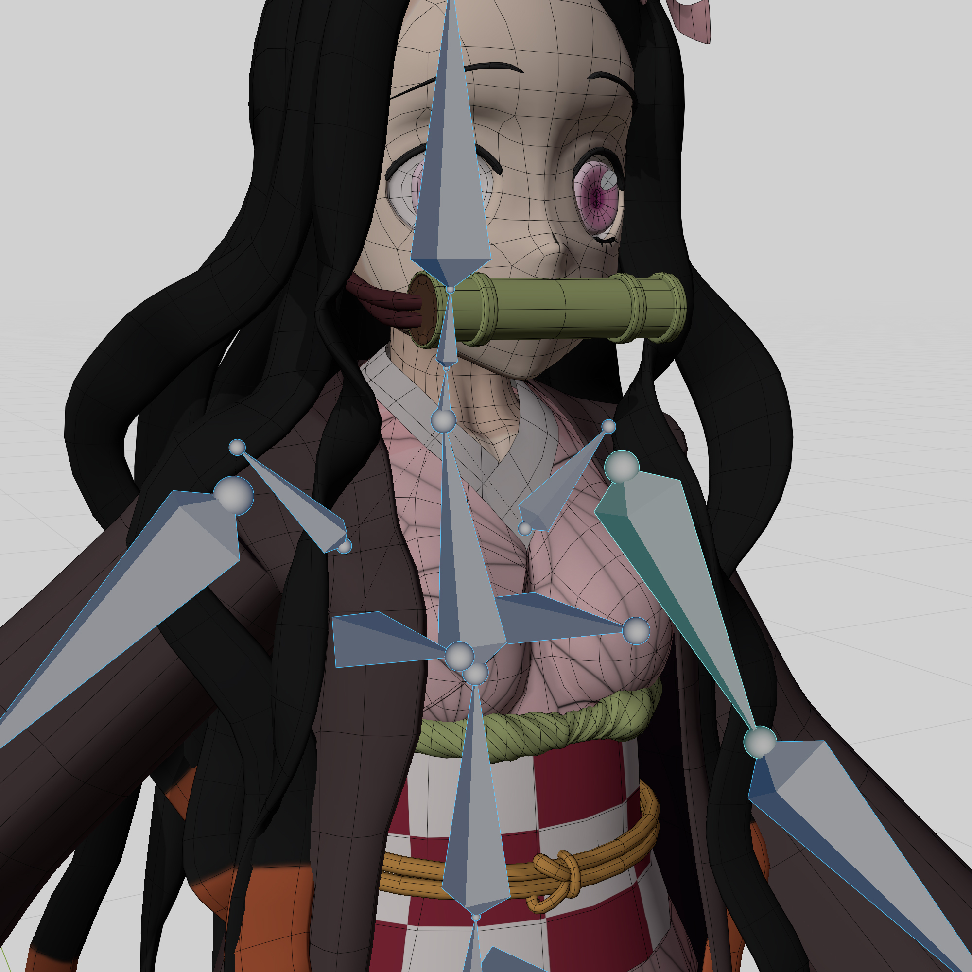 Nezuko kimetsu yaiba demon 3D model - TurboSquid 1602691