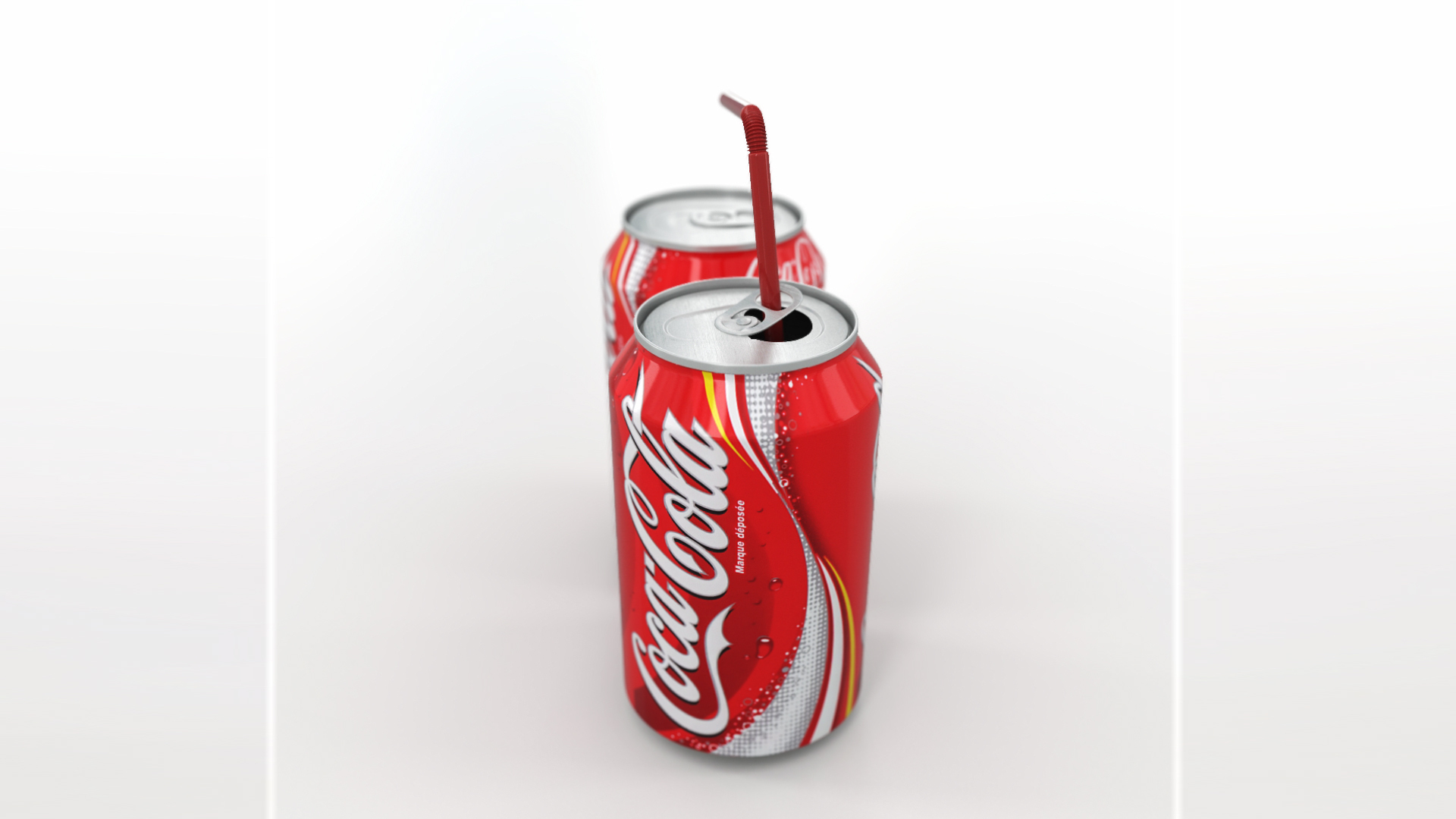 3d Soda Seven Drinks Model