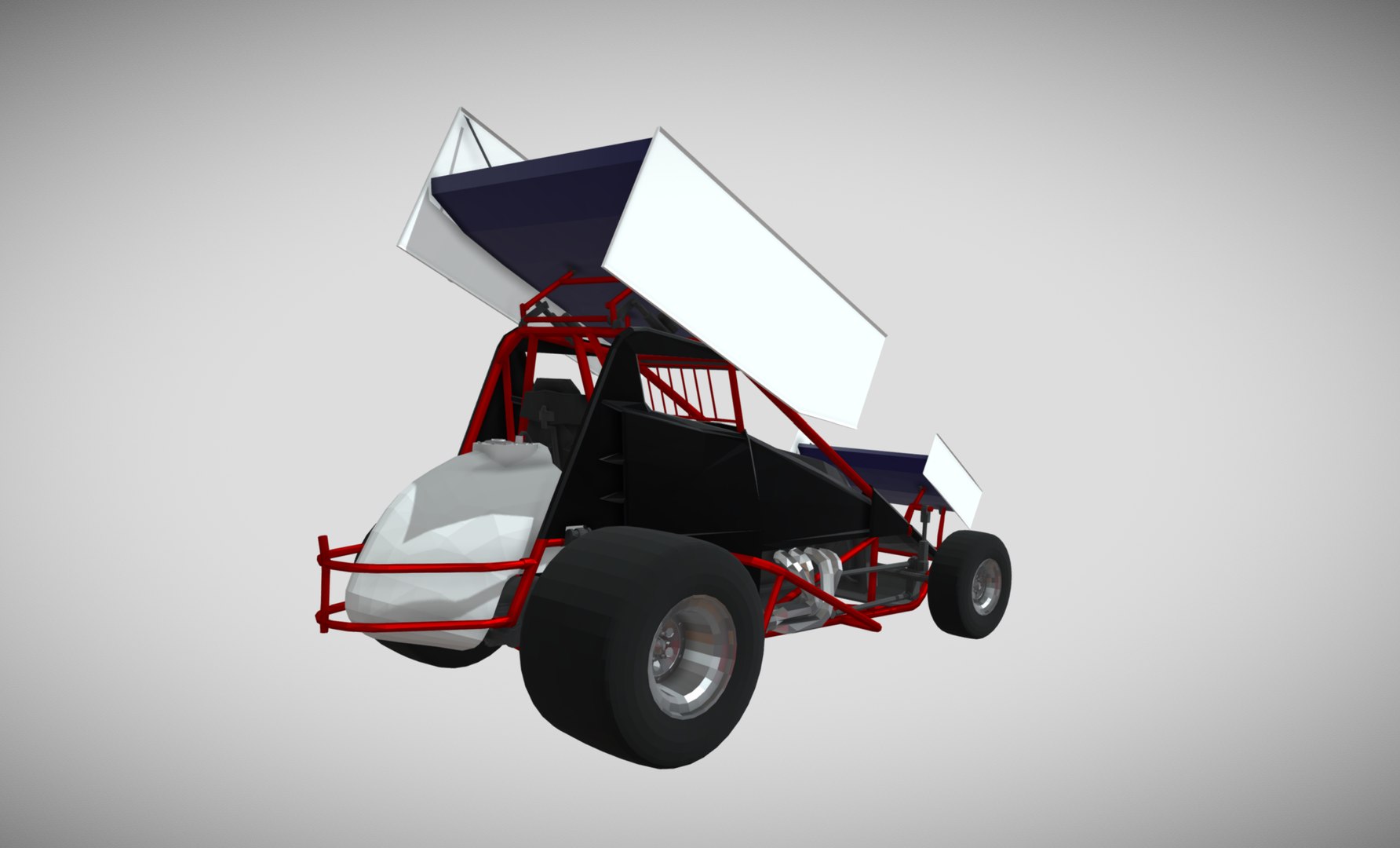 3D Dirt Sprintcar - Rigged To Unreal Unity Model - TurboSquid 2044516