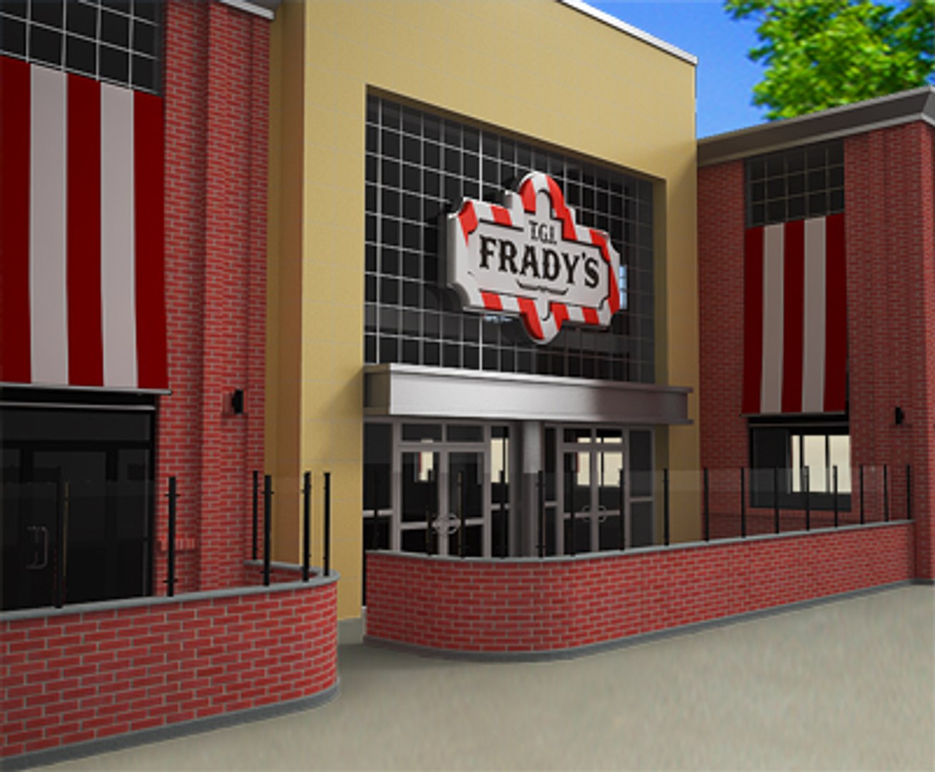 fast food fridays 3d max