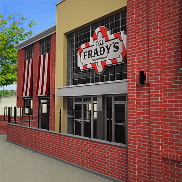 fast food fridays 3d max