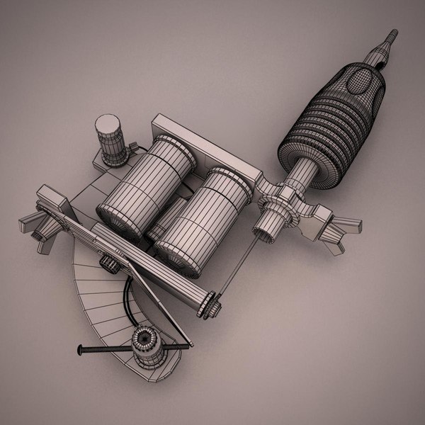 3d model tattoo machine