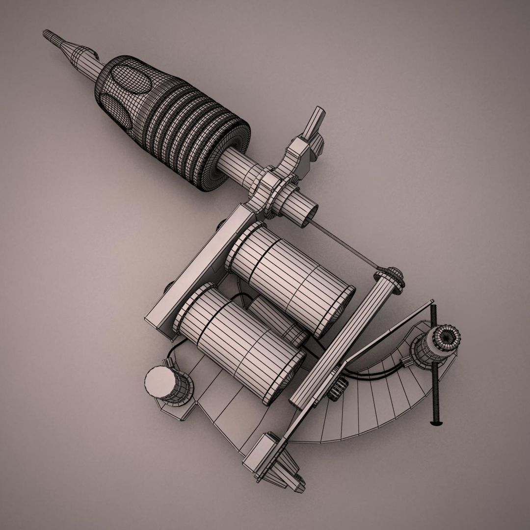 3d model tattoo machine