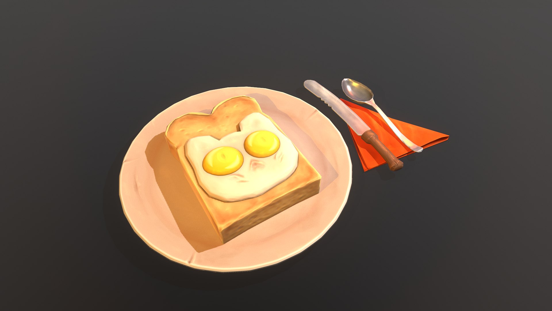 3D model food toast bread - TurboSquid 1631893