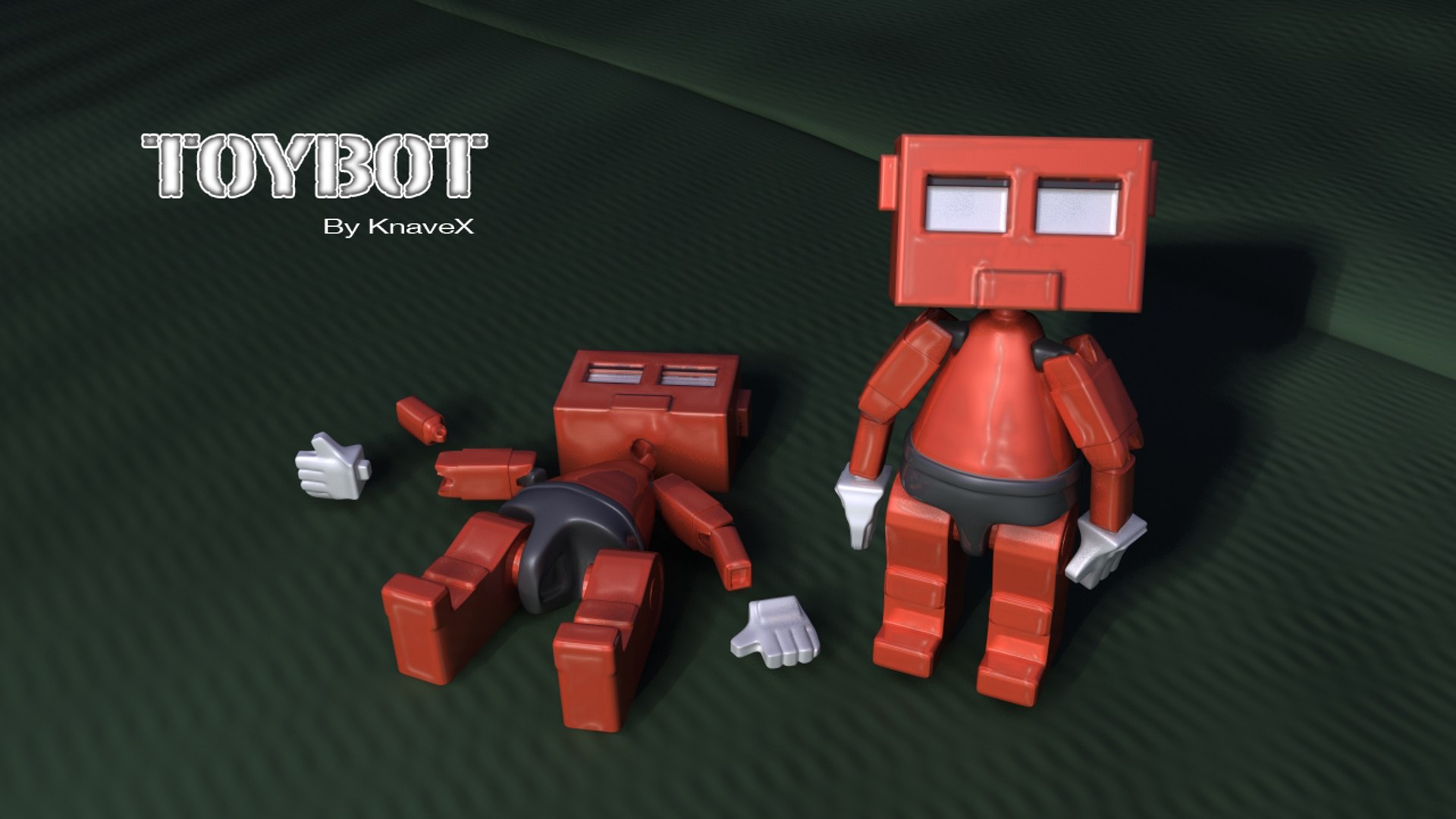 maya toy robot rig character
