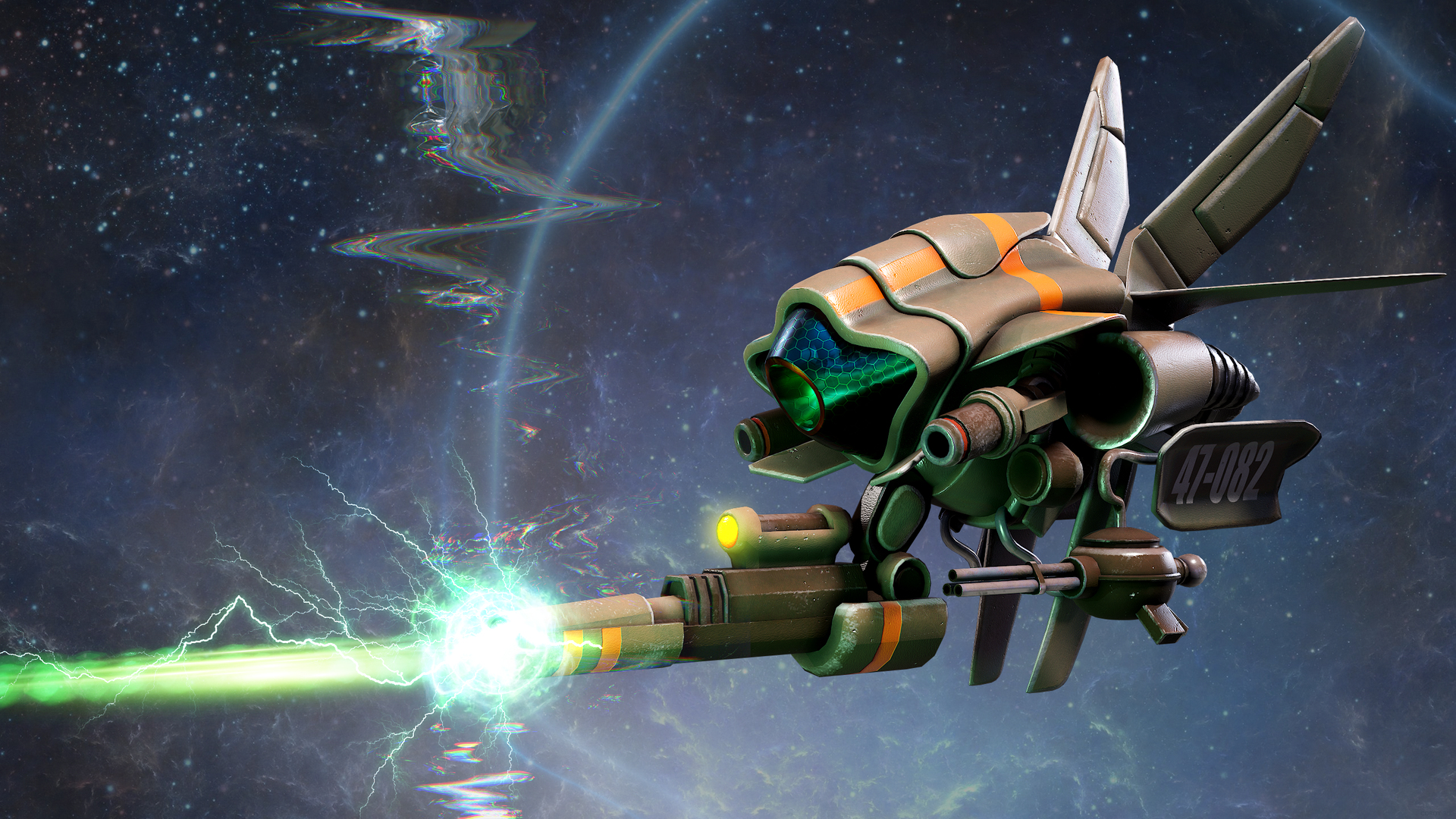 3D drone sci-fi alien model - TurboSquid 1685352