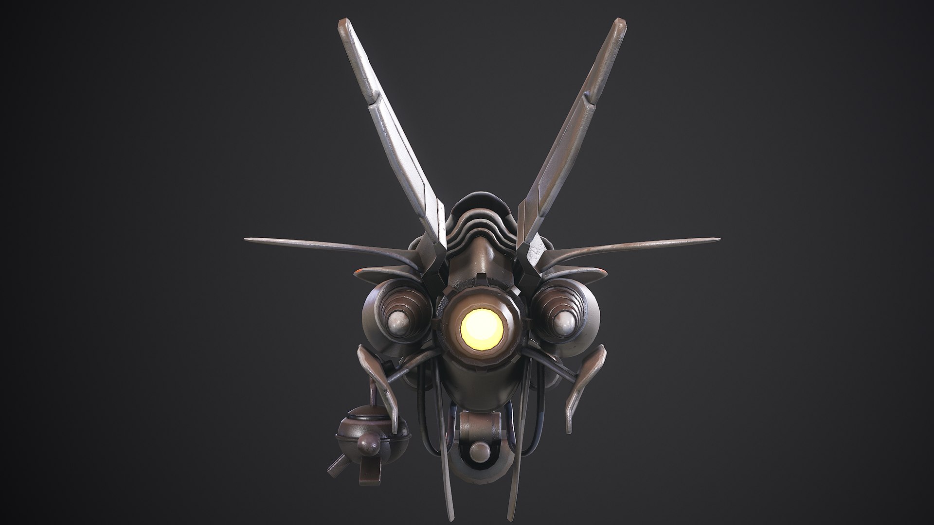 3D Drone Sci-fi Alien Model - TurboSquid 1685352