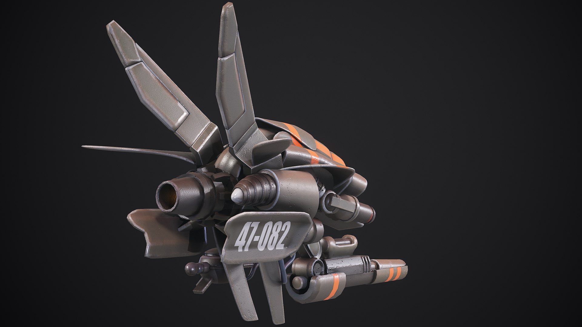 3D Drone Sci-fi Alien Model - TurboSquid 1685352