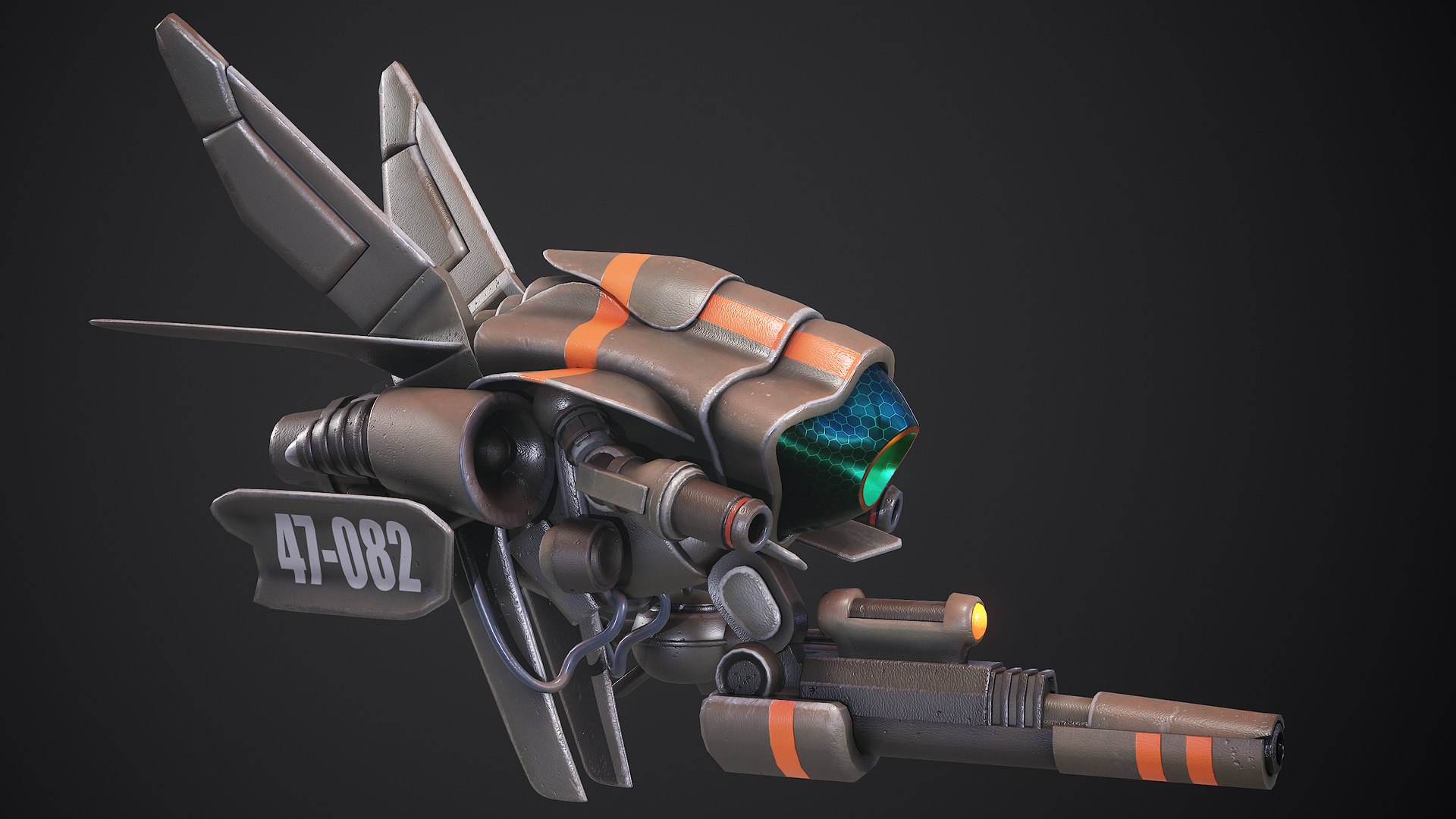 3D Drone Sci-fi Alien Model - TurboSquid 1685352