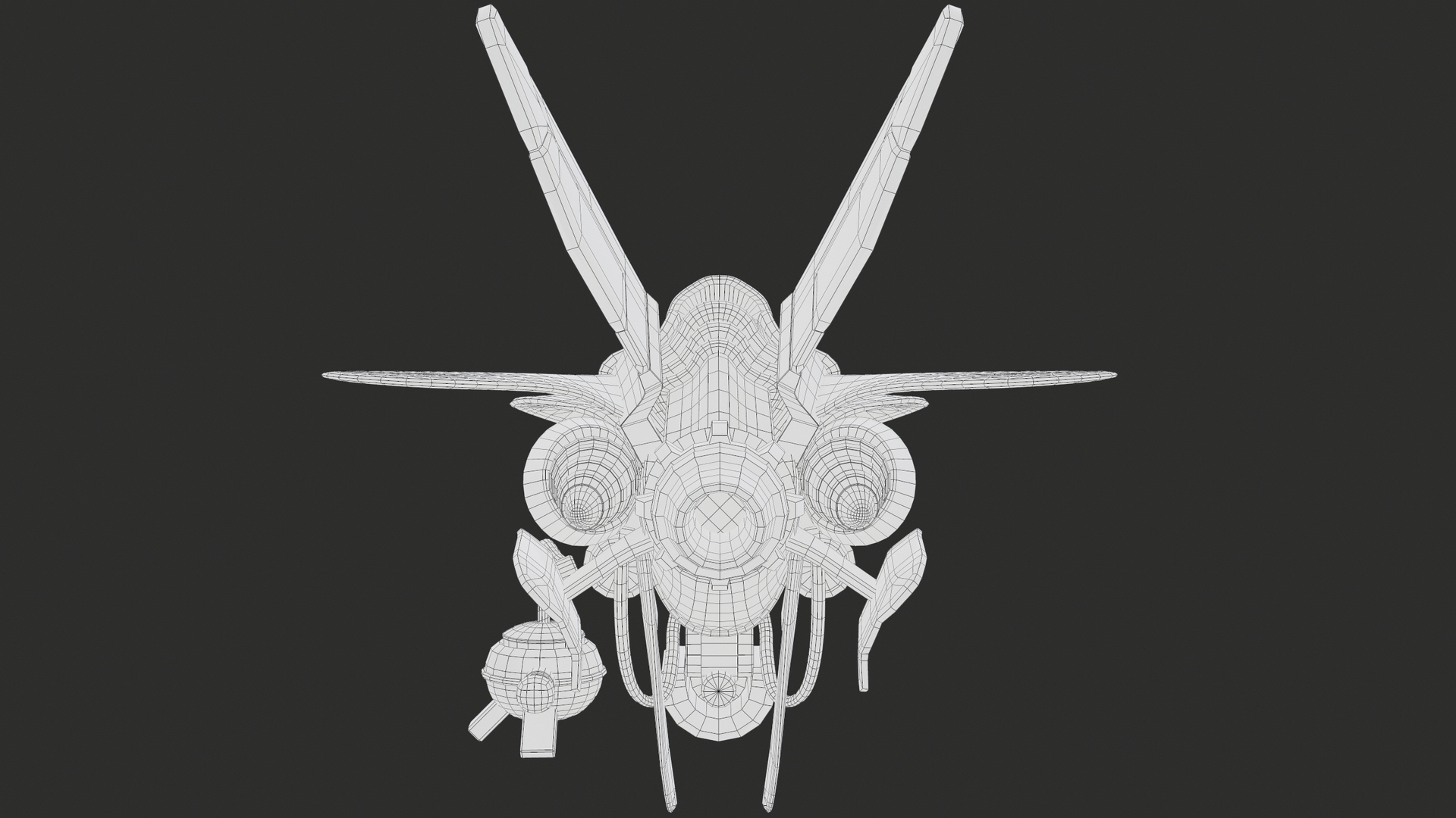 3D drone sci-fi alien model - TurboSquid 1685352