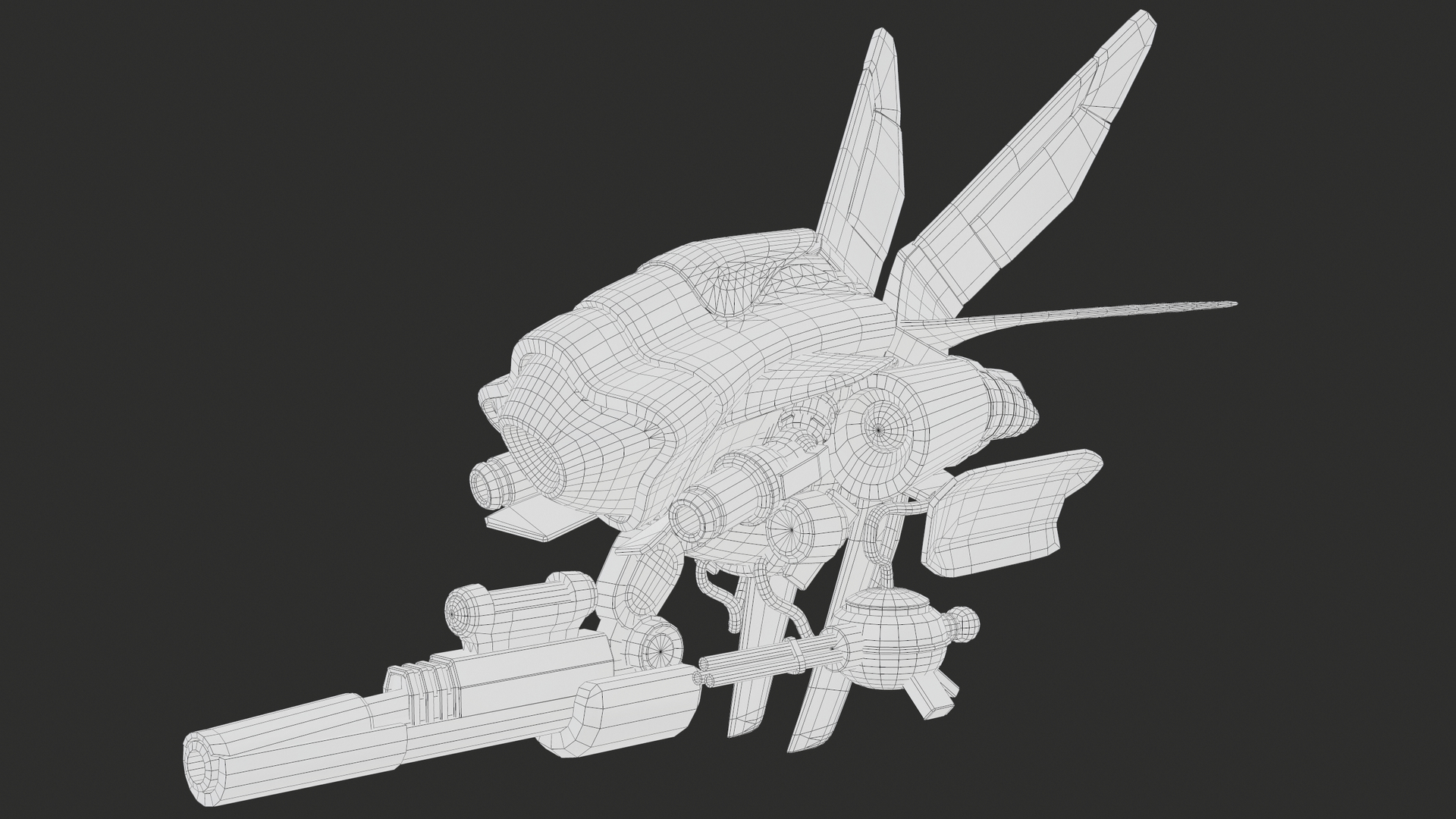 3D drone sci-fi alien model - TurboSquid 1685352