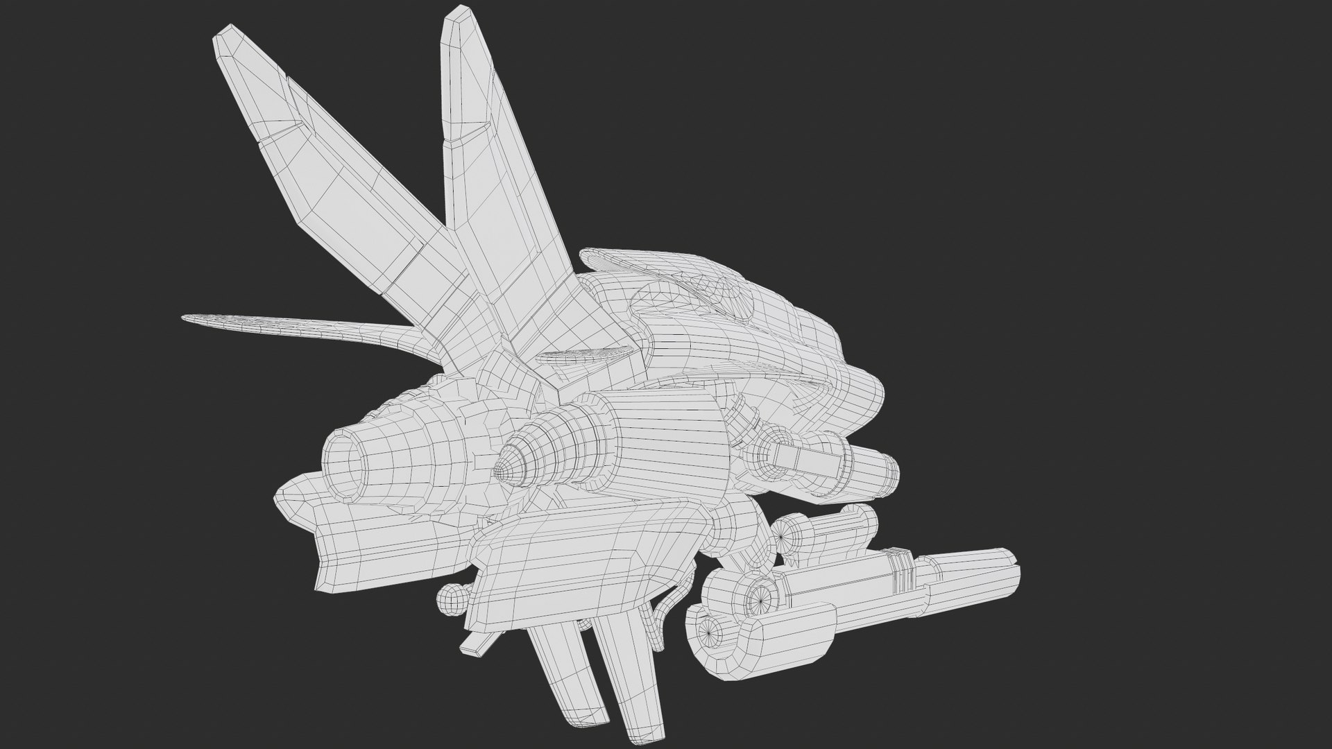 3D Drone Sci-fi Alien Model - TurboSquid 1685352
