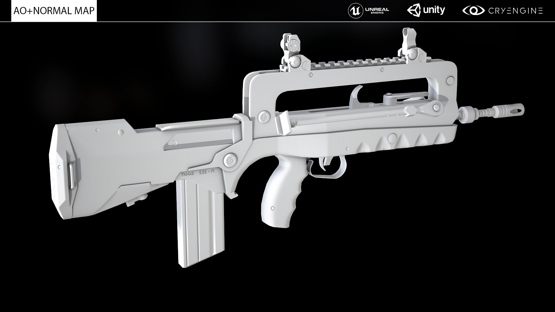 3D Famas F1 Normal Ao Model - TurboSquid 1581563
