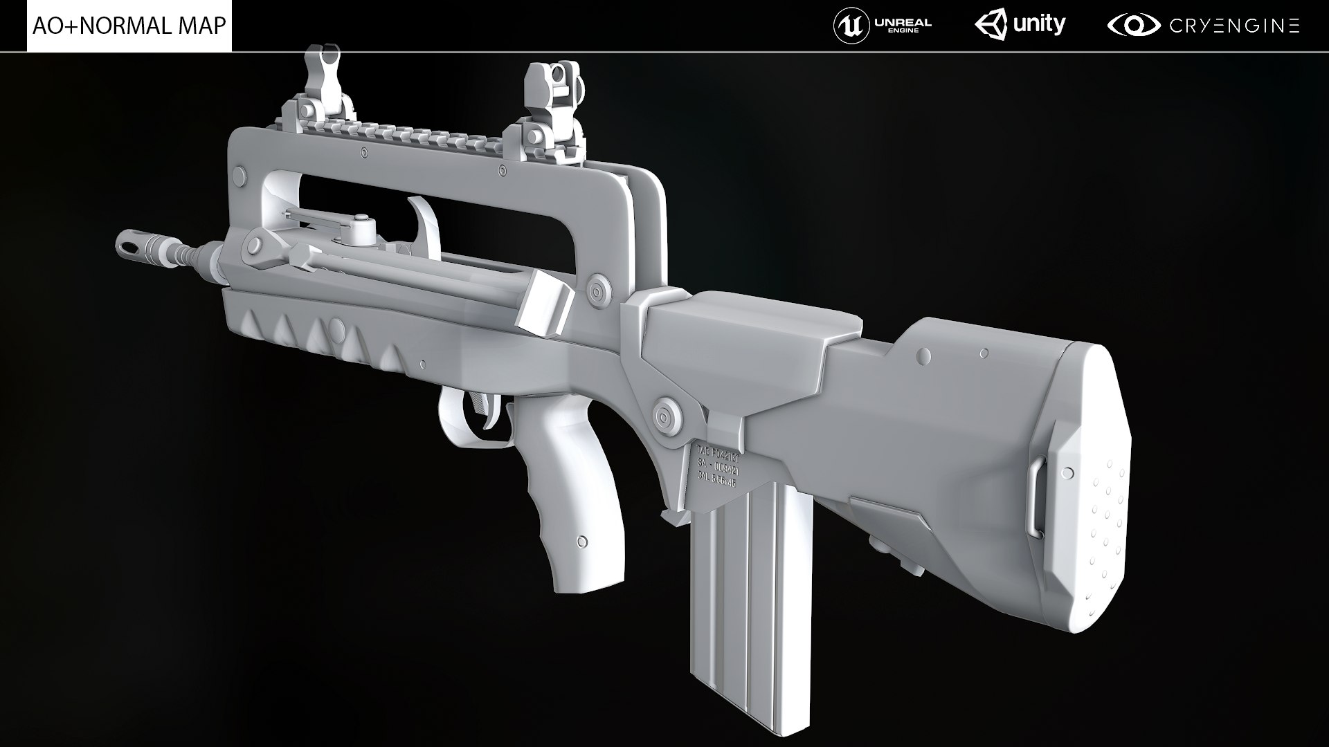 3D Famas F1 Normal Ao Model - TurboSquid 1581563