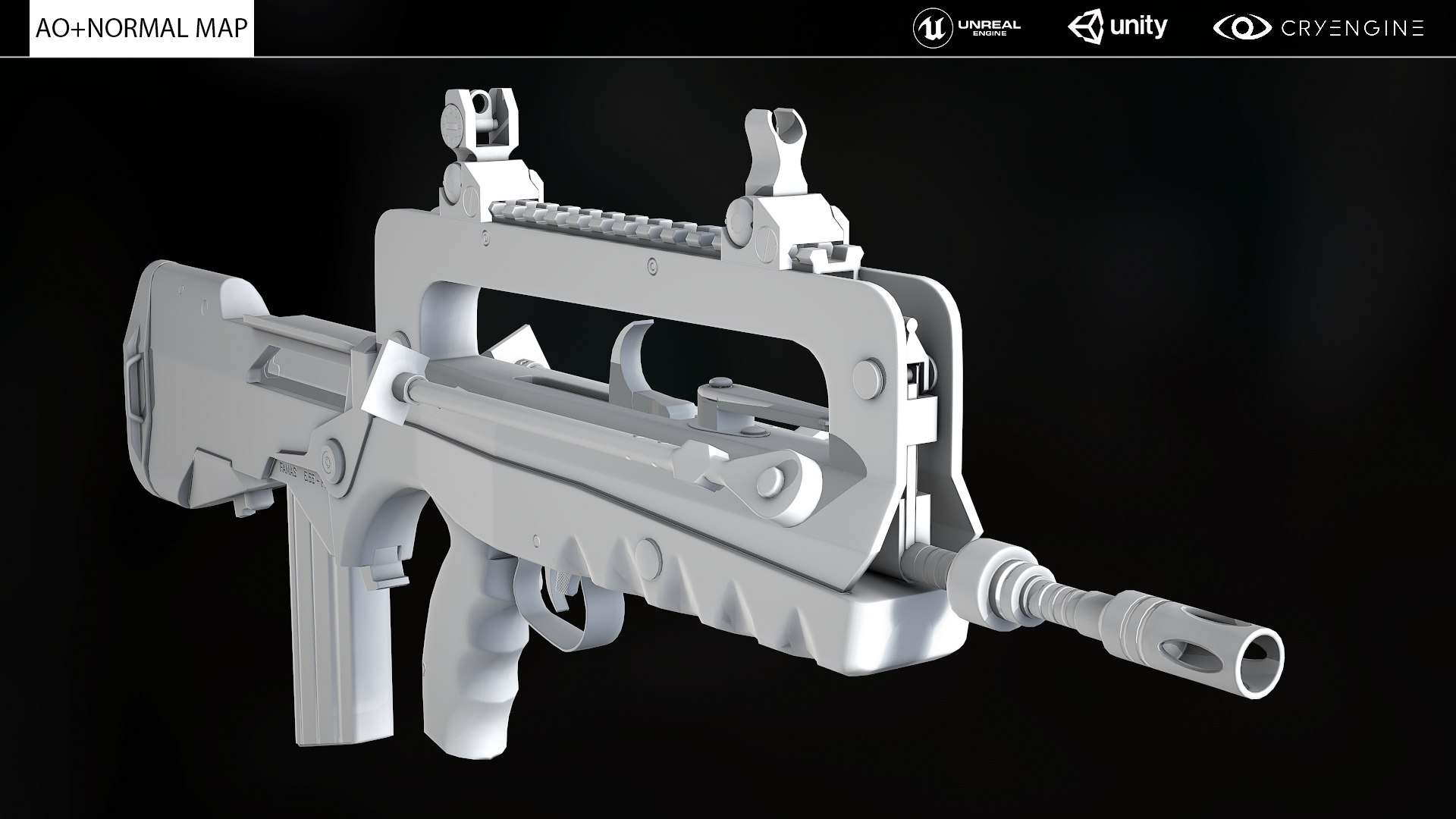 3D Famas F1 Normal Ao Model - TurboSquid 1581563