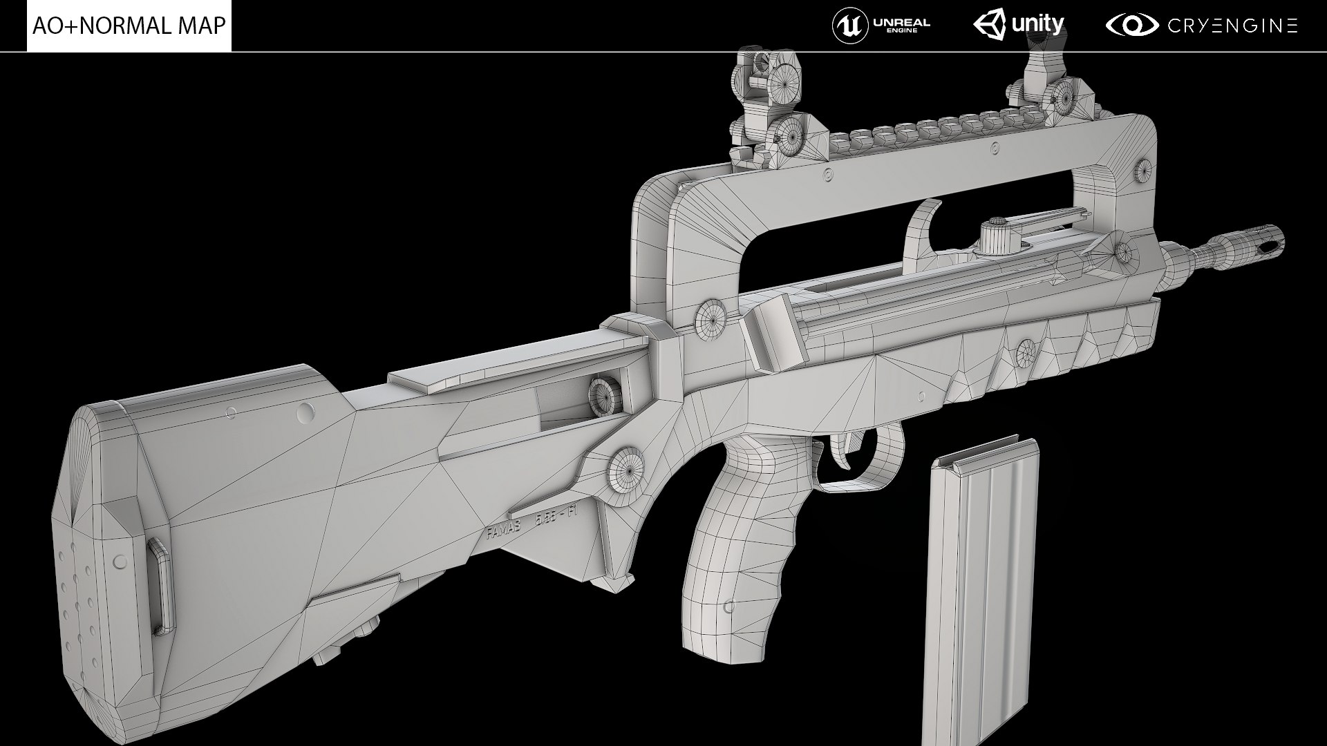 3D Famas F1 Normal Ao Model - TurboSquid 1581563