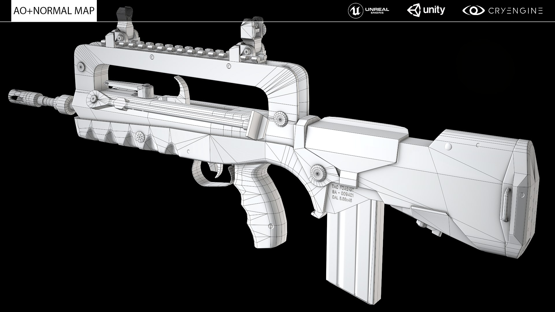 3D Famas F1 Normal Ao Model - TurboSquid 1581563