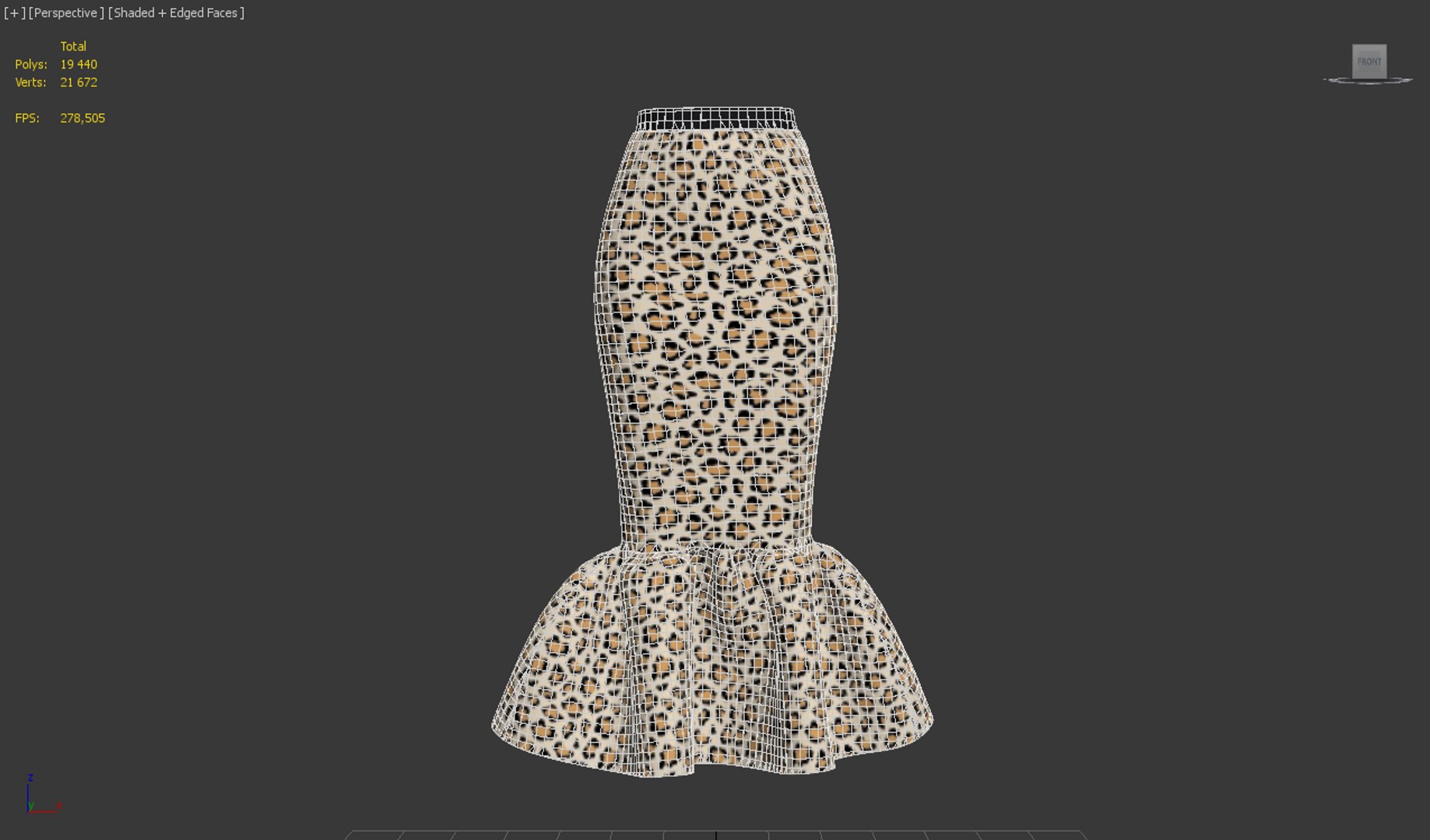 Skirt Fishtail 3D Model - TurboSquid 1617143